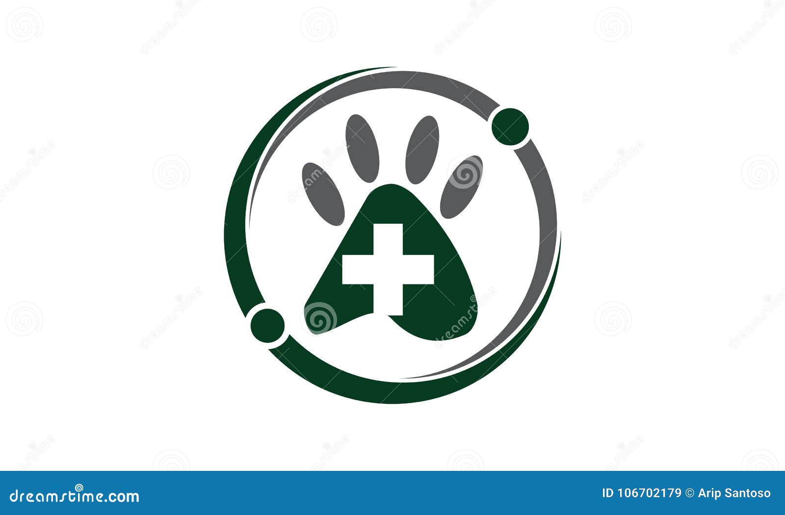 Salud Veterinaria Logo Design Template Ilustración del Vector ...