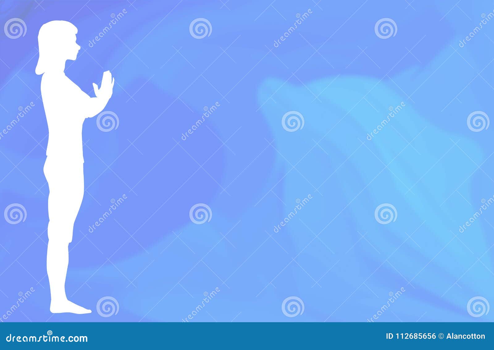 Salutation Pose In Silhouette Vector Illustration | CartoonDealer.com ...