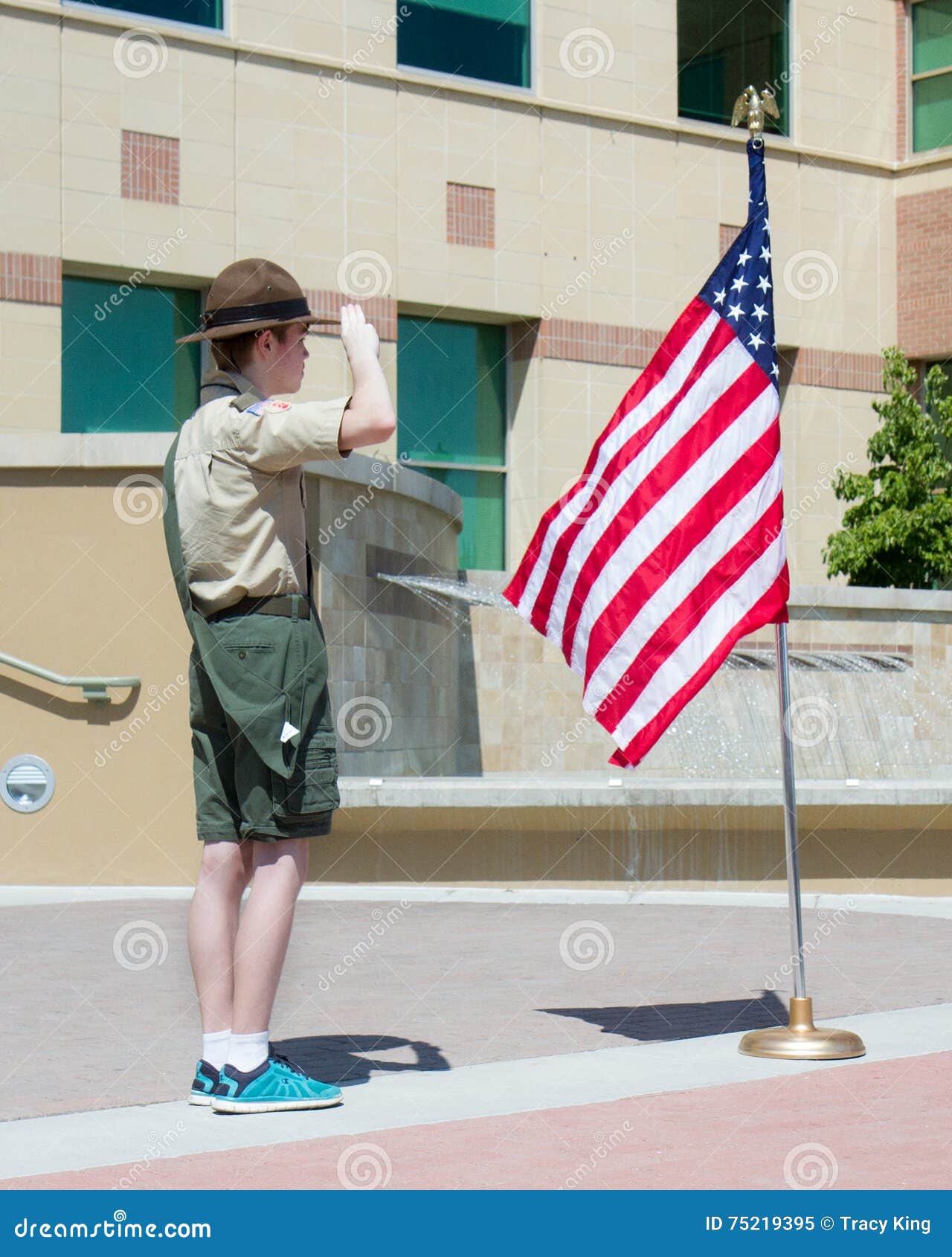 Salutation du drapeau image éditorial. Image du indicateur - 75219395