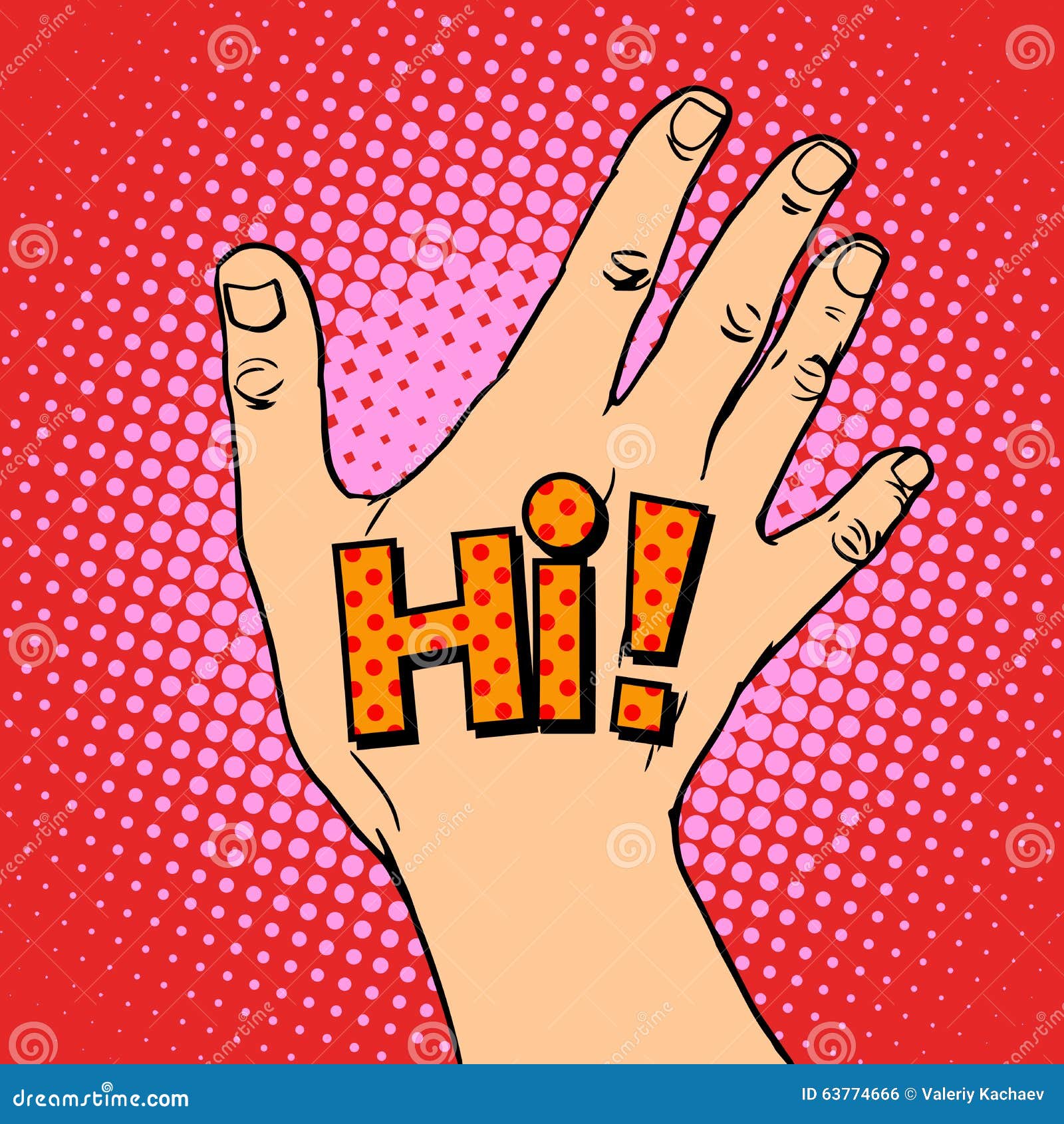 Salutation Humaine De Main Salut Illustration de Vecteur - Illustration ...