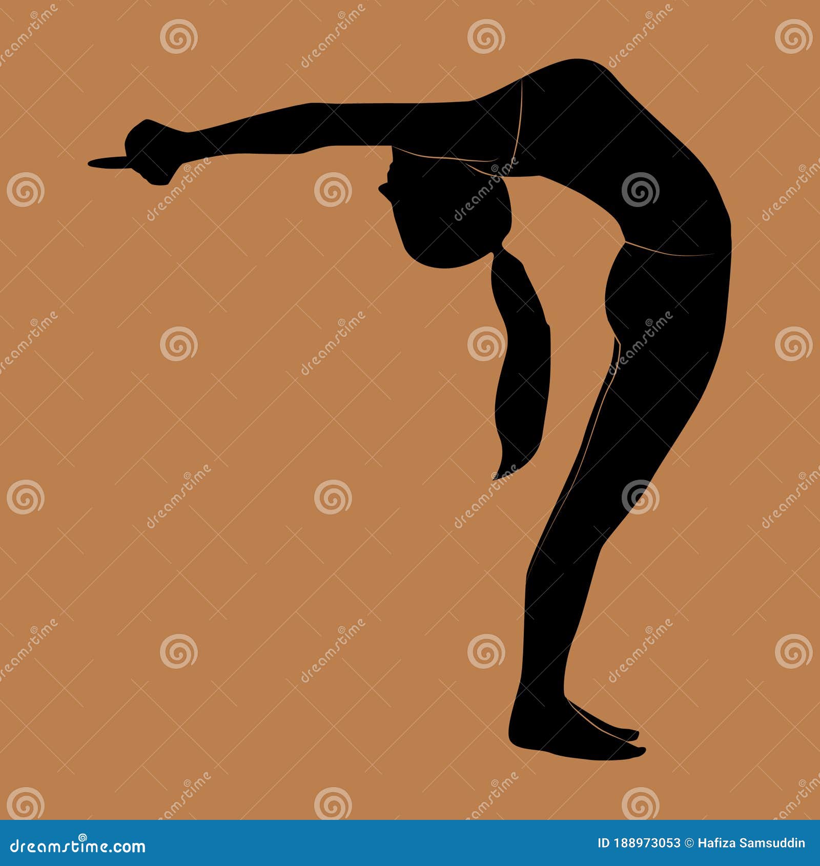 Salutation Pose. Vector Illustration Decorative Design Stock Vector ...