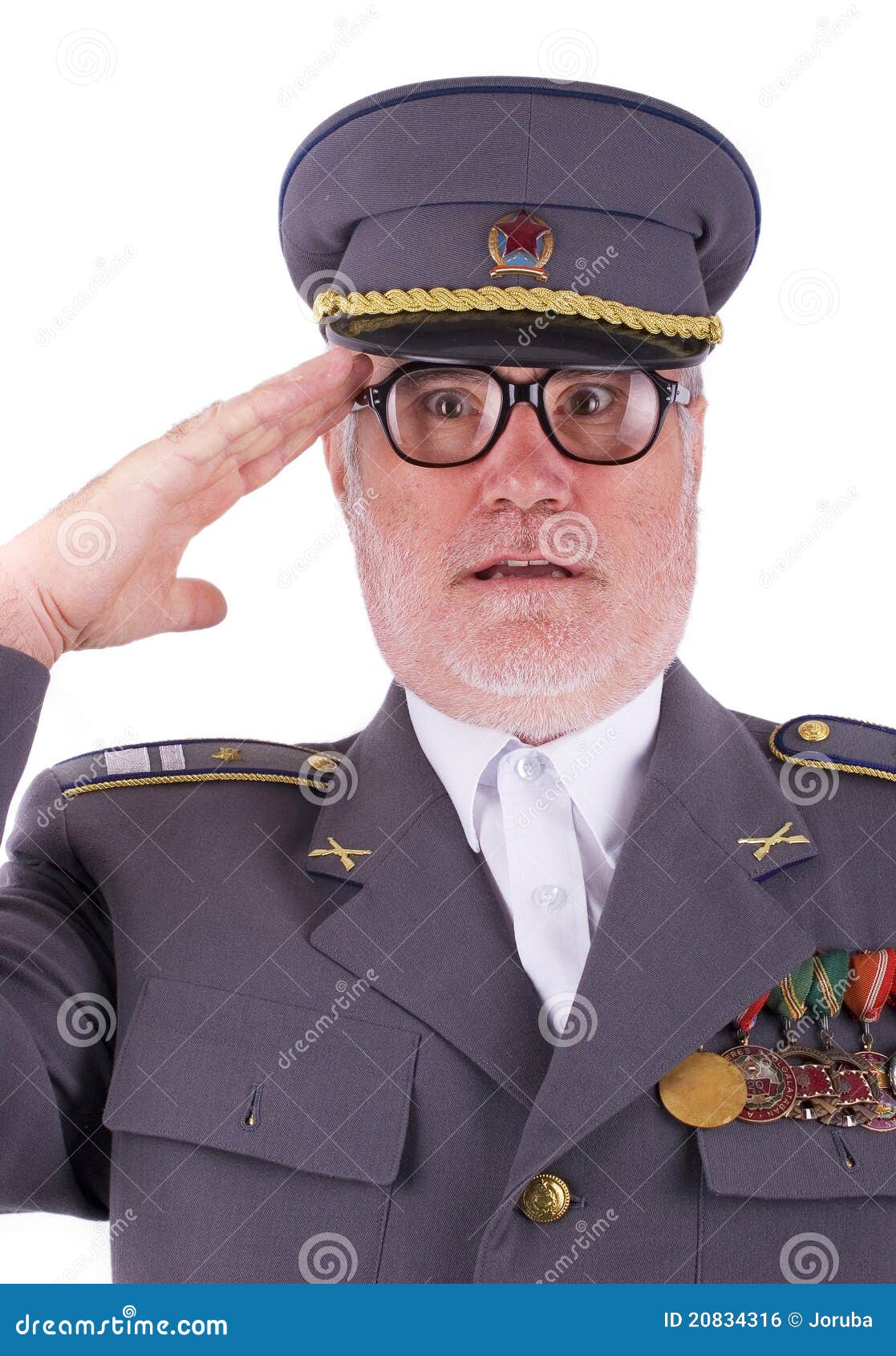 Salute stock photo. Image of salute, funny, policeman - 20834316