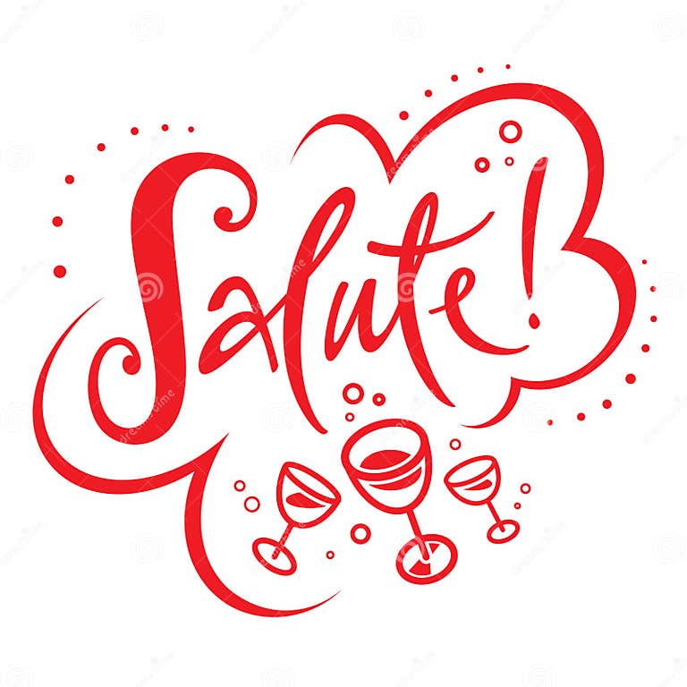 Salute stock vector. Illustration of alcohol, background - 28137690