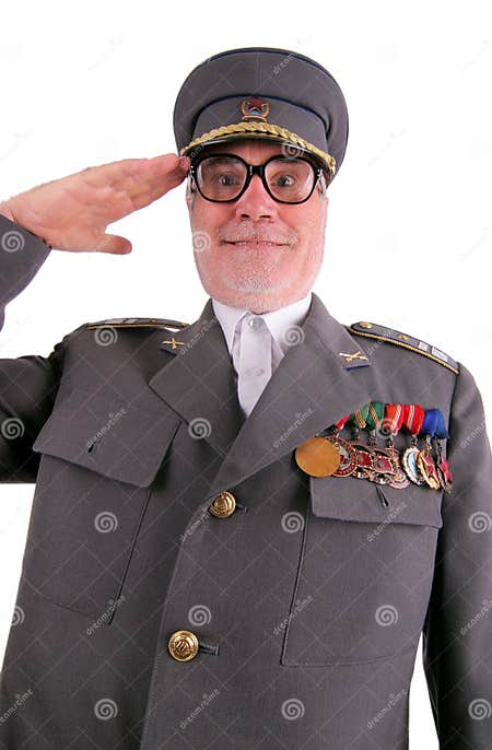 Salute stock photo. Image of saluting, officer, glasses - 2964624