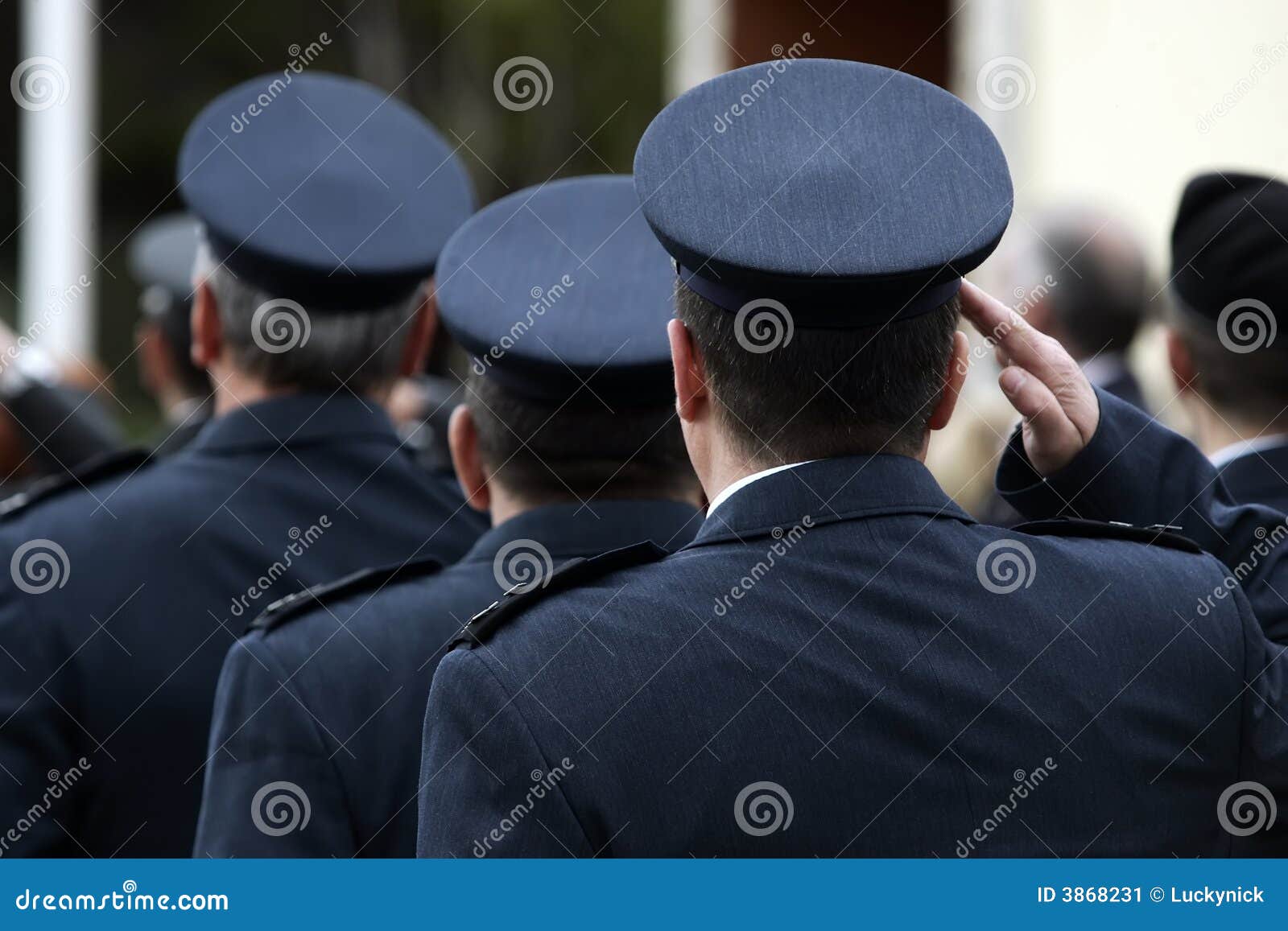 Salute stock image. Image of salute, back, military, post - 3868231