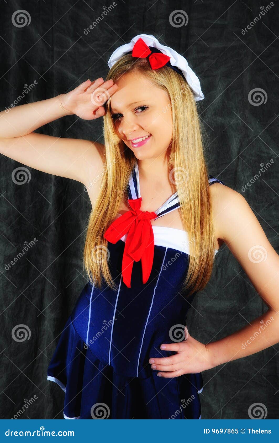 Salute stock image. Image of outfit, pure, costume, back - 9697865