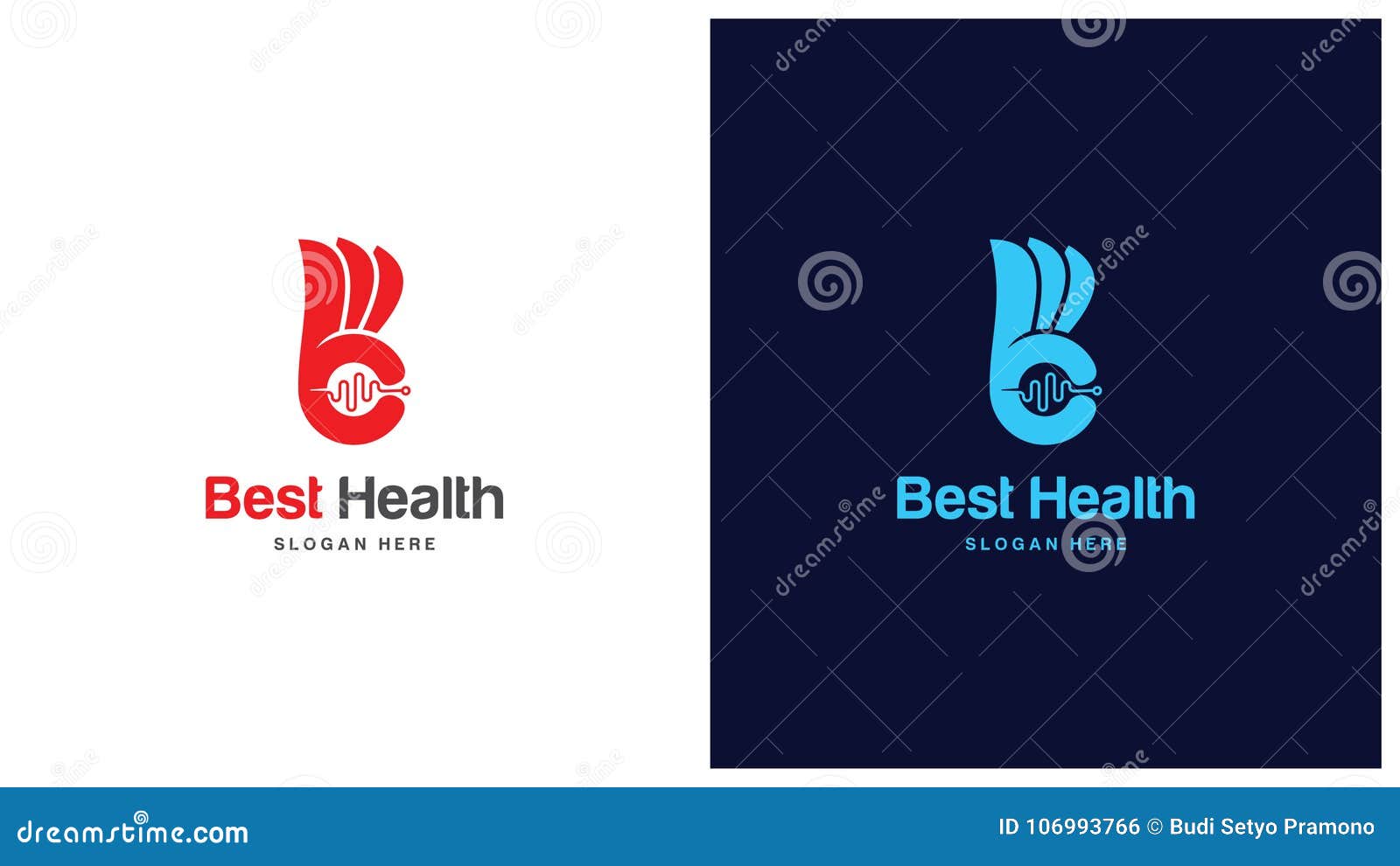 Salute Logo Design Concept, Tipi Differenti Di Logos Di Salute, Logo ...