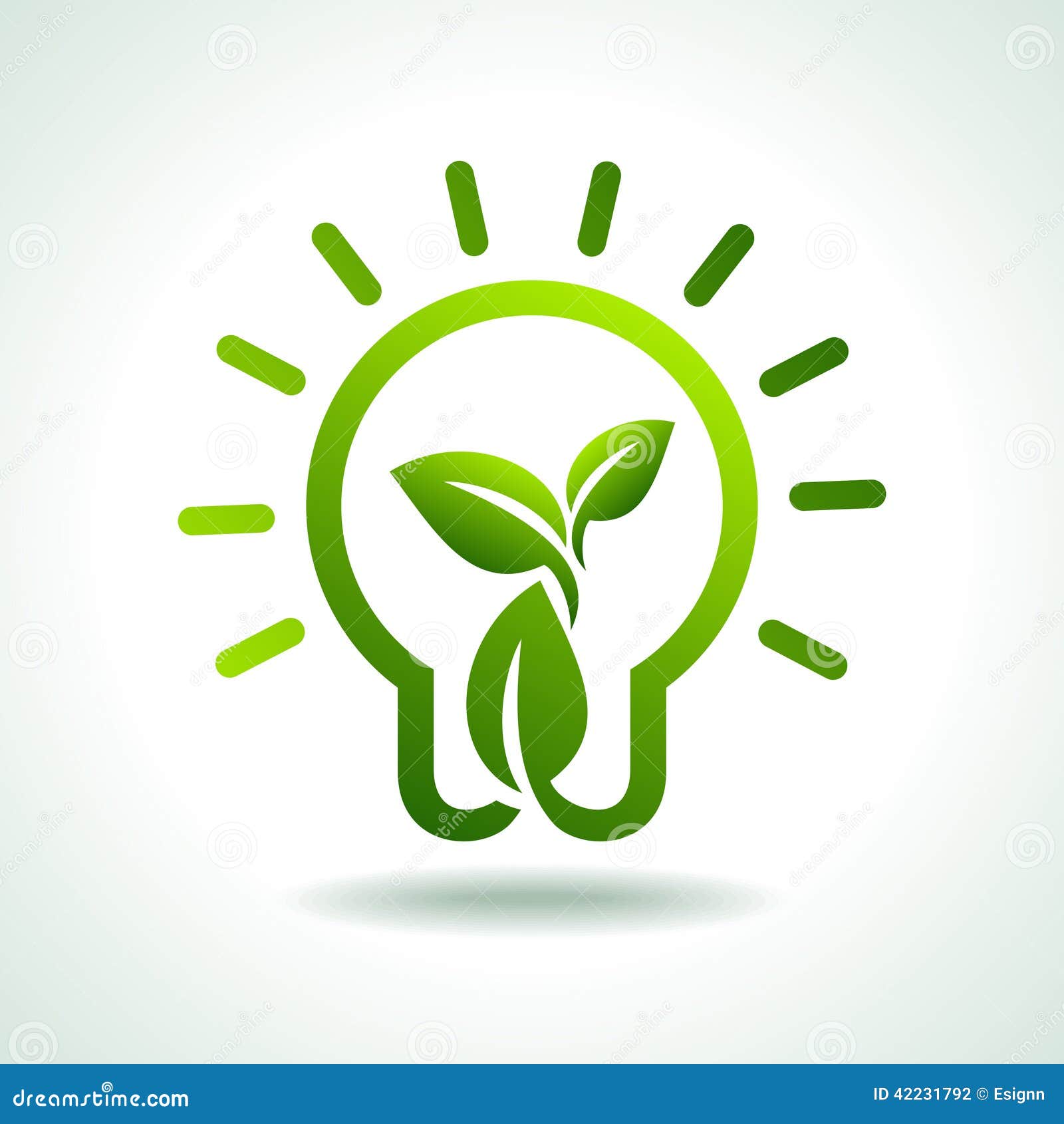 Salvar a Ideia E O Conceito Verdes Do Ambiente Ilustração do Vetor ...