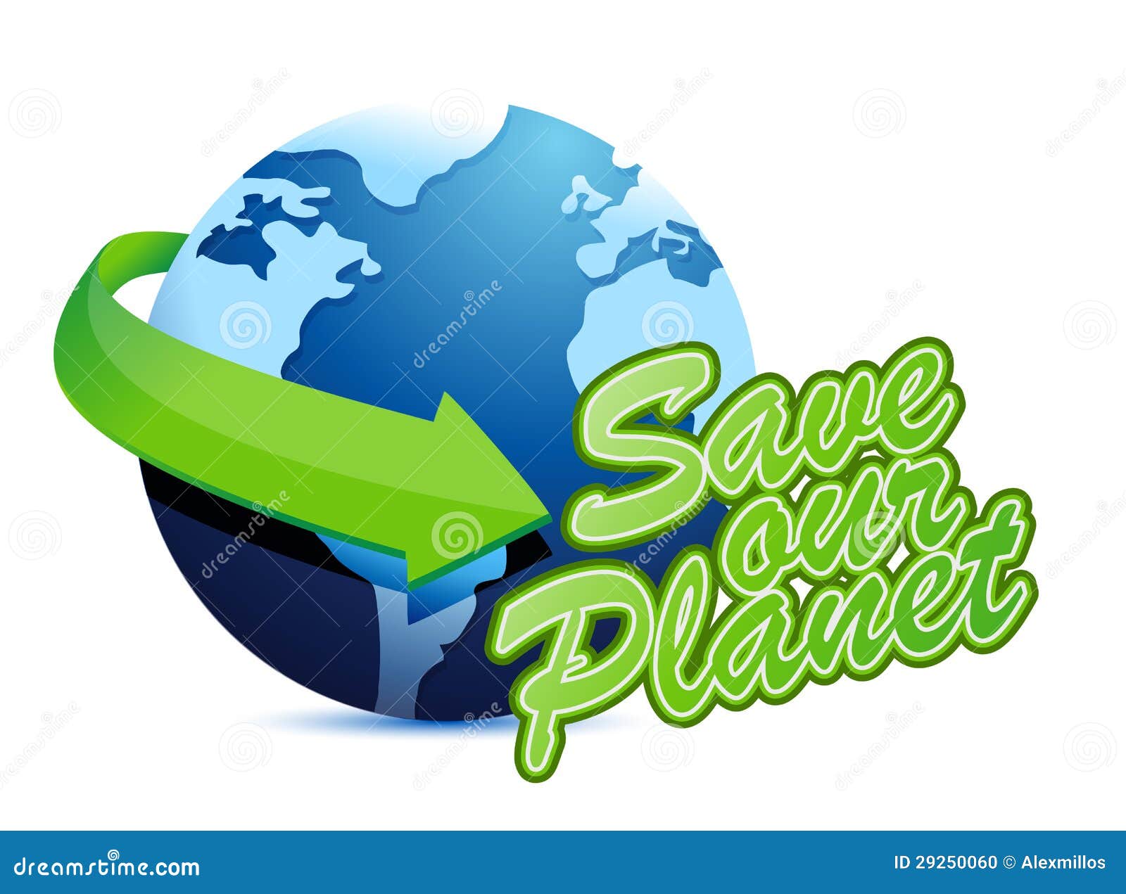 Salvar o planeta ilustração stock. Ilustração de equador - 29250060