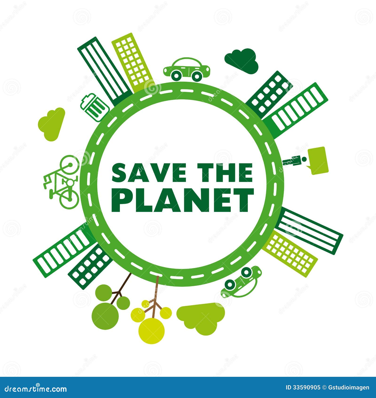 Salvar o planeta ilustração stock. Ilustração de cartaz - 33590905