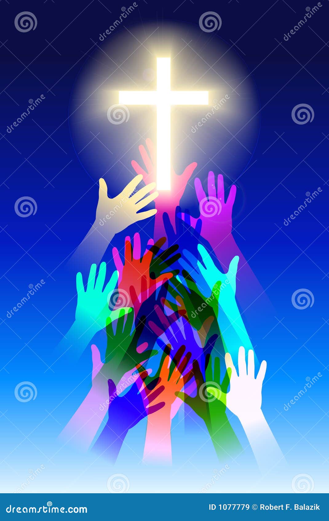 Salvation stock illustration. Illustration of colorful - 1077779