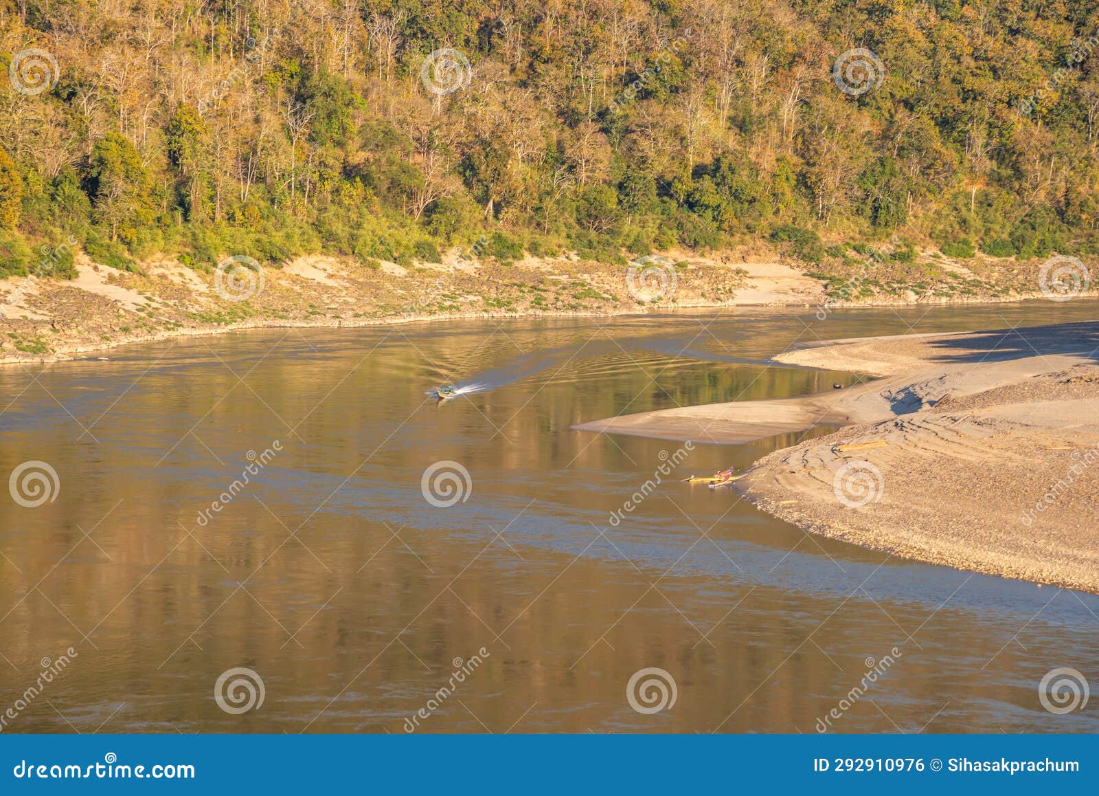 Salween River at Border of Thailand and Myanmar Stock Photo - Image of ...