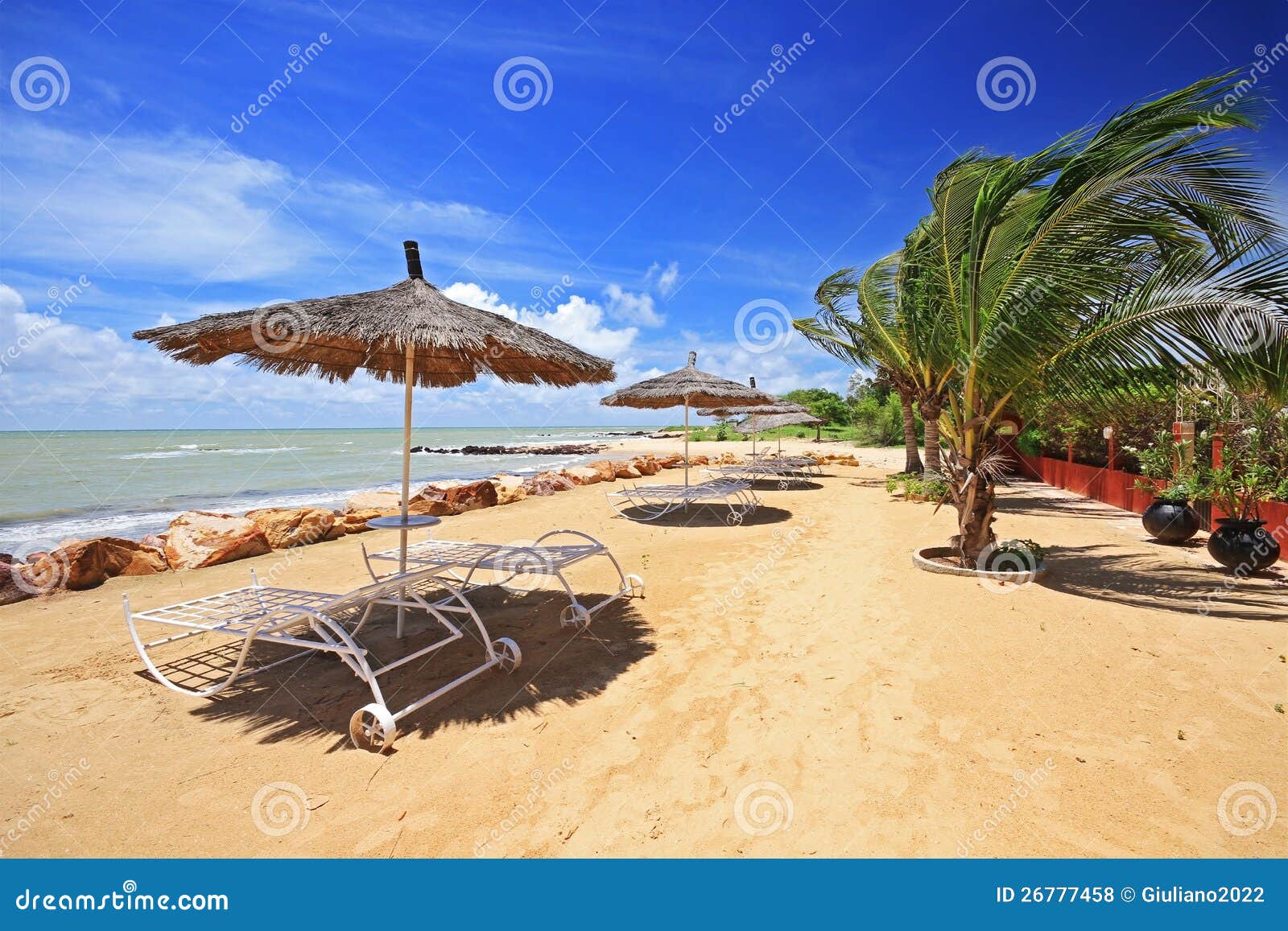 Saly s beach in Senegal stock photo. Image of horizon - 26777458