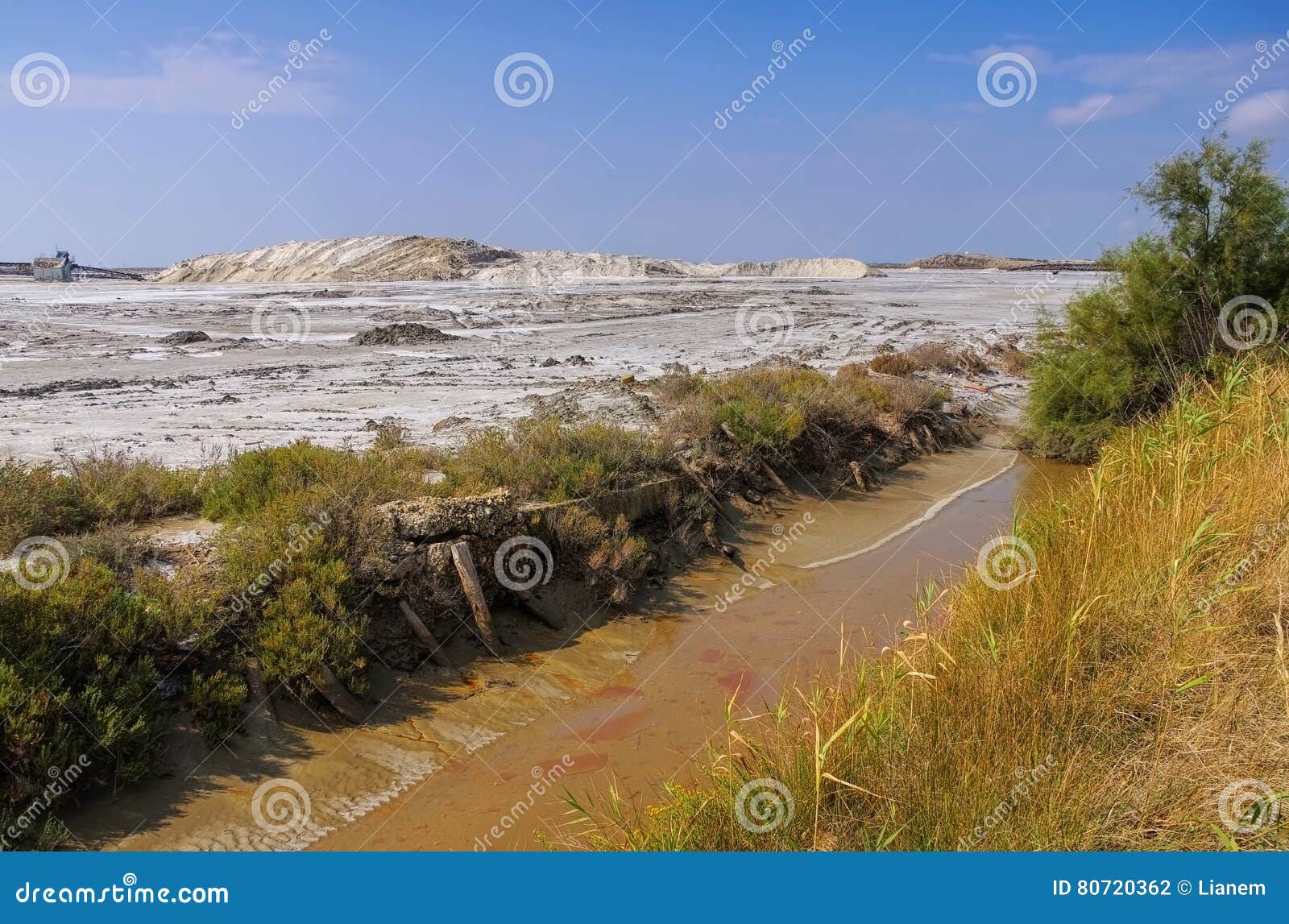 Salzig in Camargue, Frankreich Stockfoto - Bild von industrie, frech ...