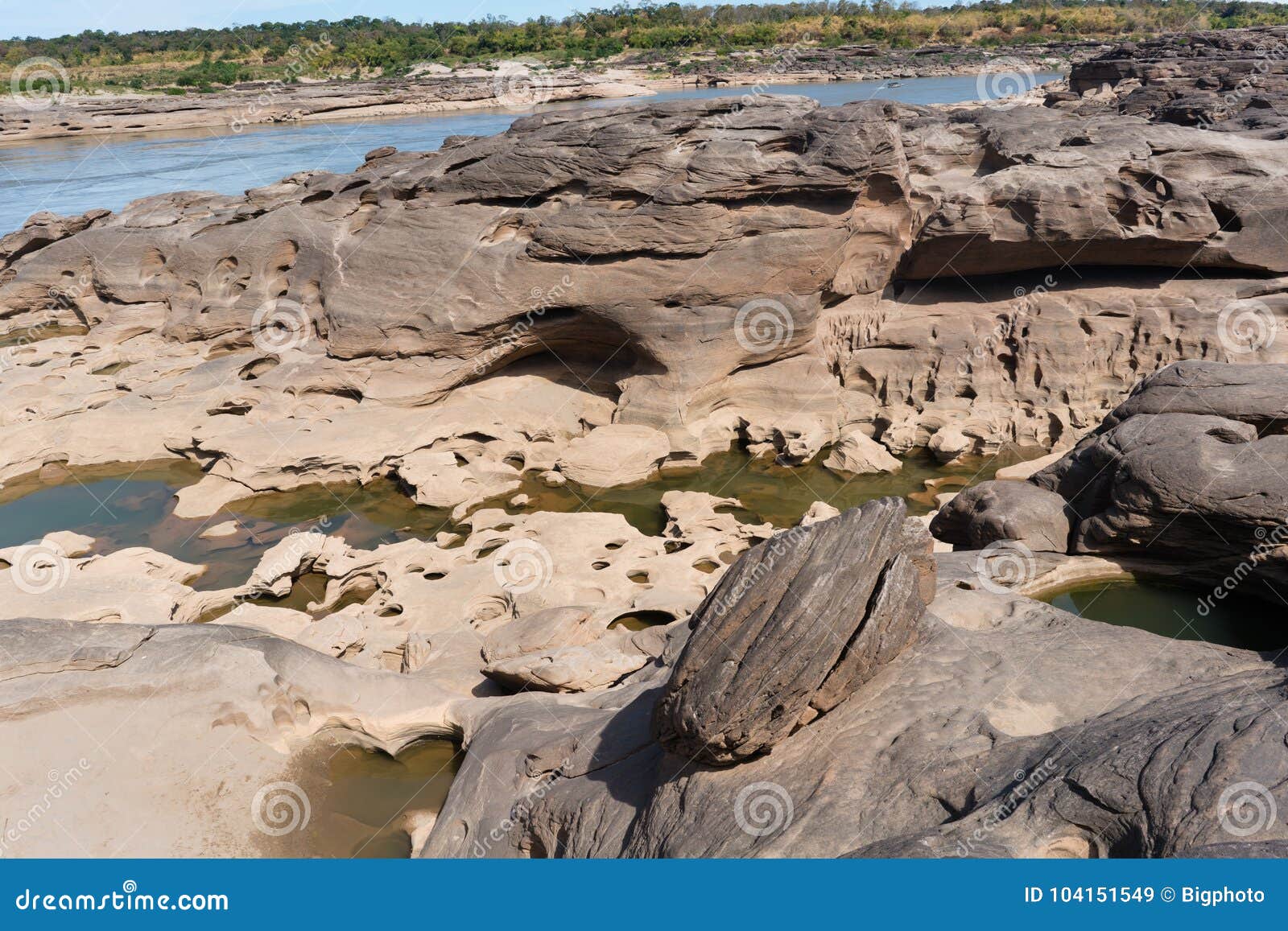 Sam-Pan-Bok Grand Canyon Ubon Ratchathani Thailand Stockbild - Bild von ...