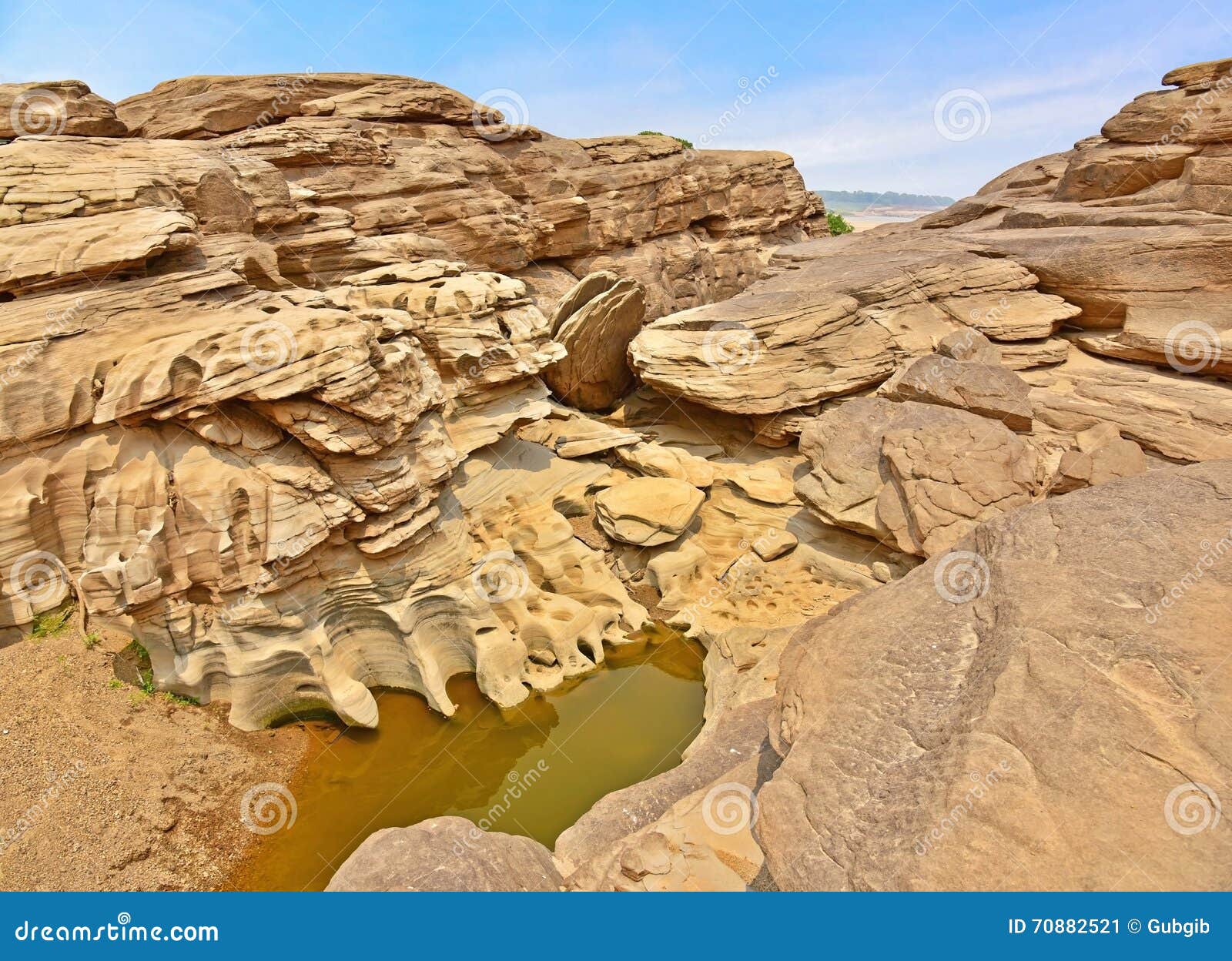 Sam Phan Bok (Grand Canyon of Thailand) Stock Image - Image of tourism ...