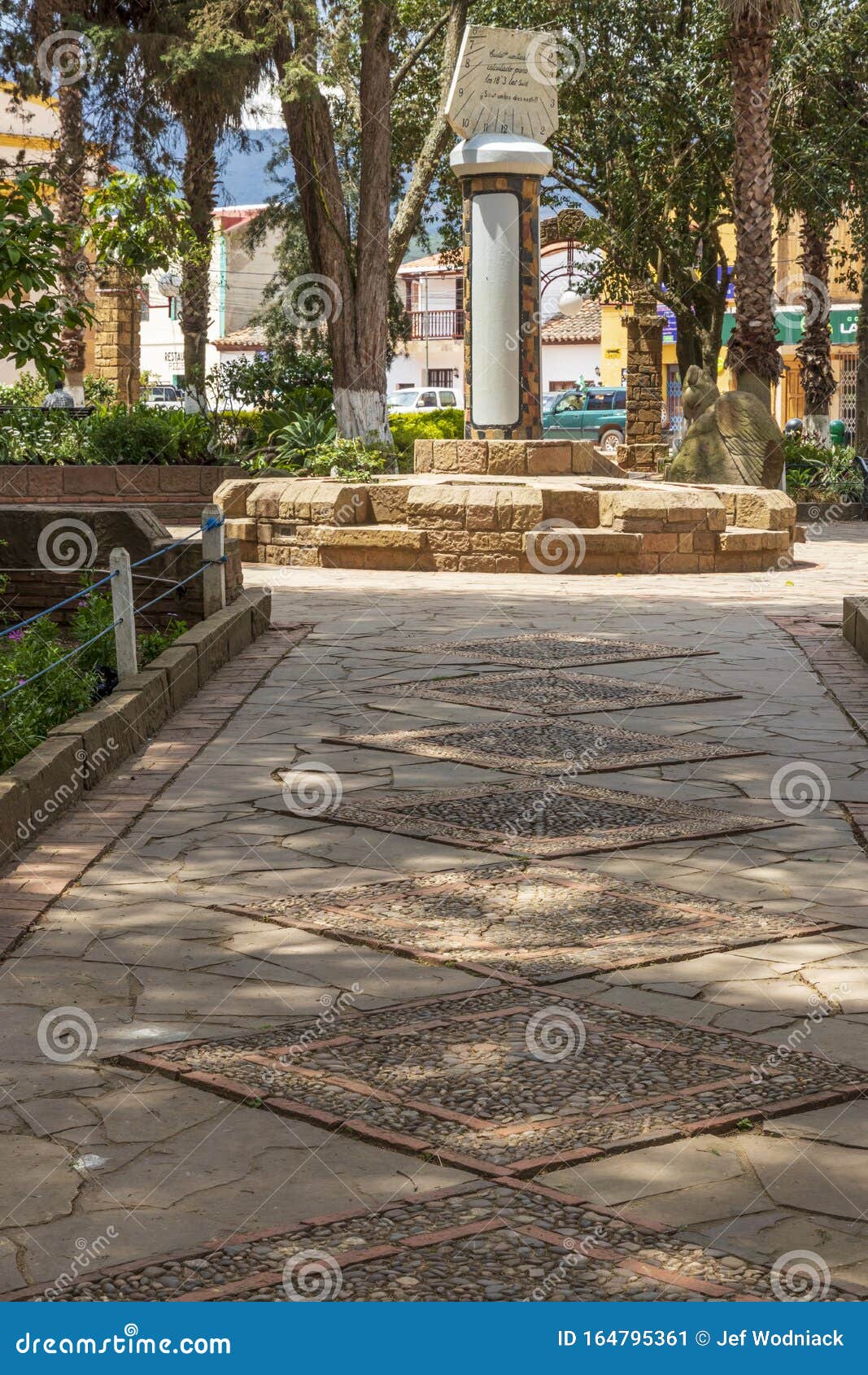 Samaipata, Bolivia 10-14-2019. Main Square at Samaipata, Bolivia ...