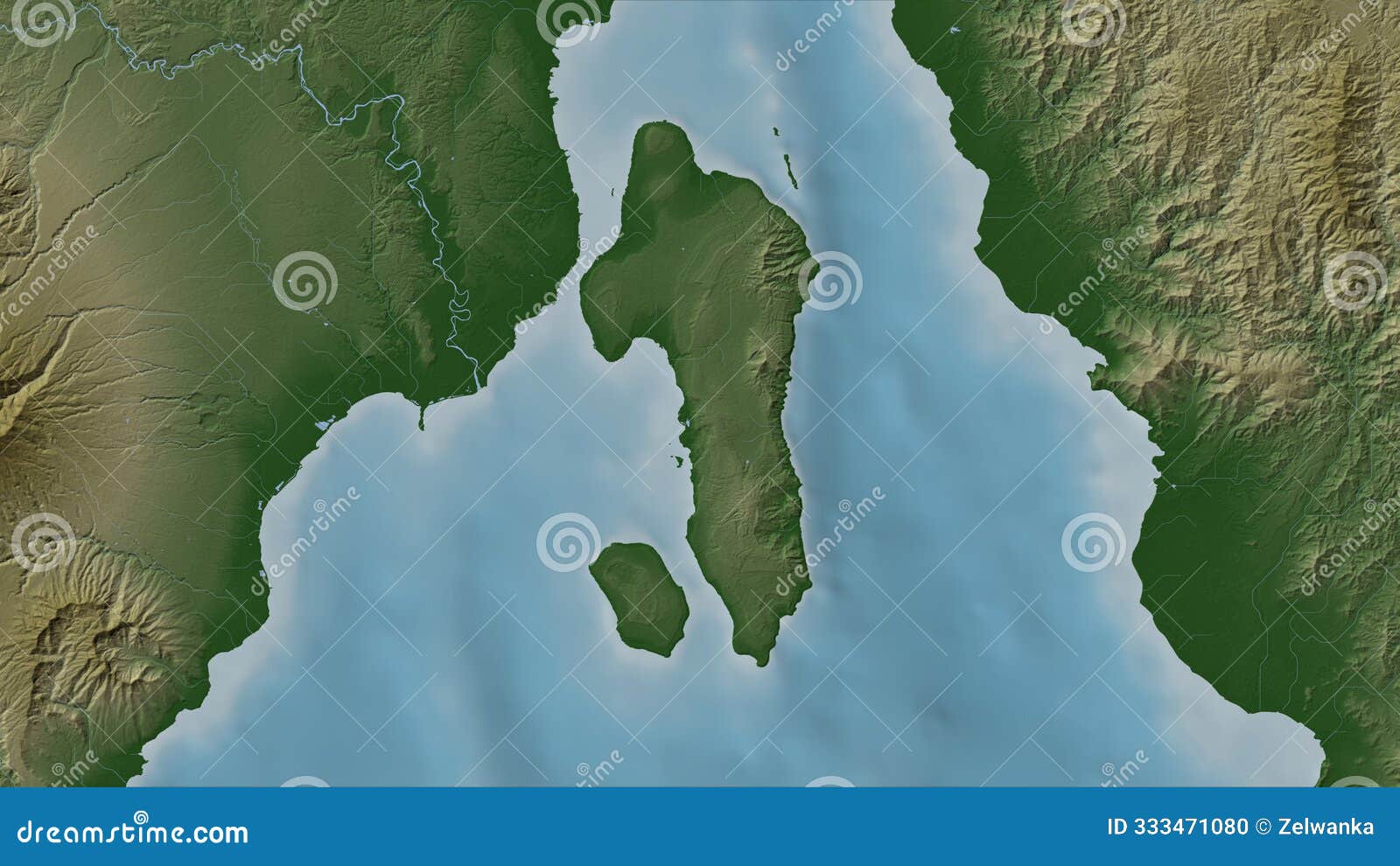 Samal Island. Philippines. Physical Stock Illustration - Illustration ...