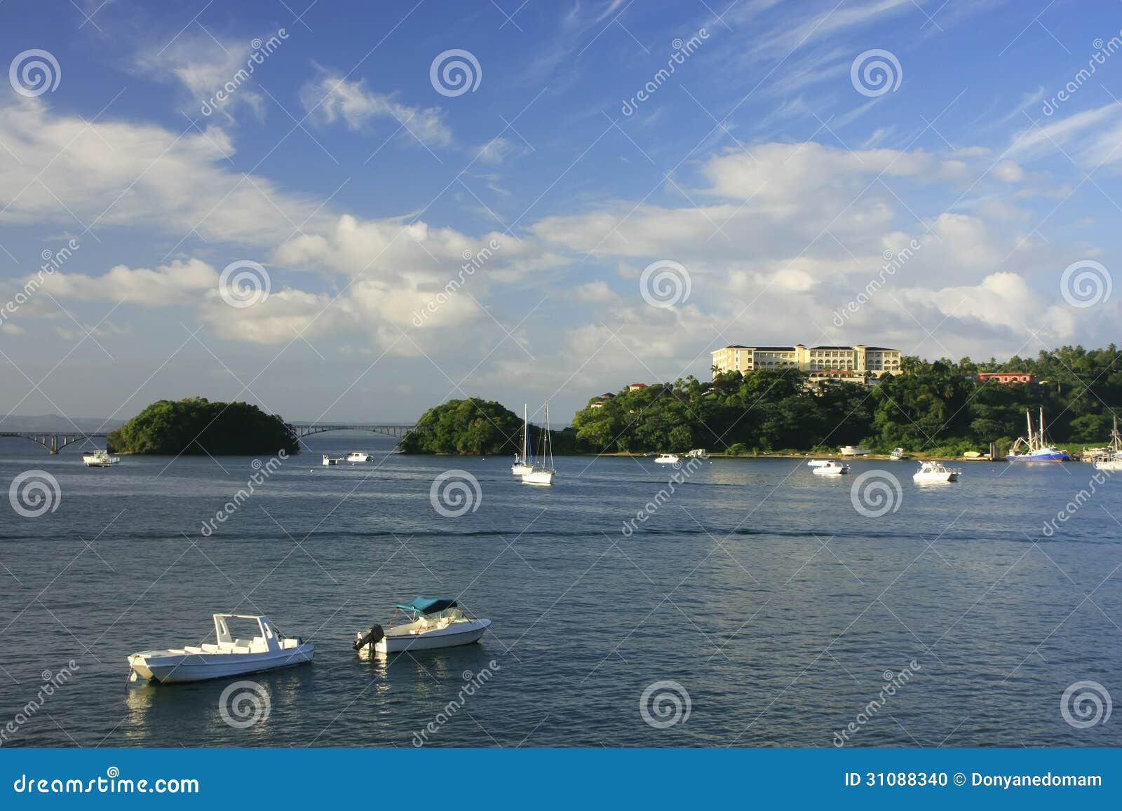 Samana Bay, Dominican Republic Stock Photo - Image of cayo, samana ...
