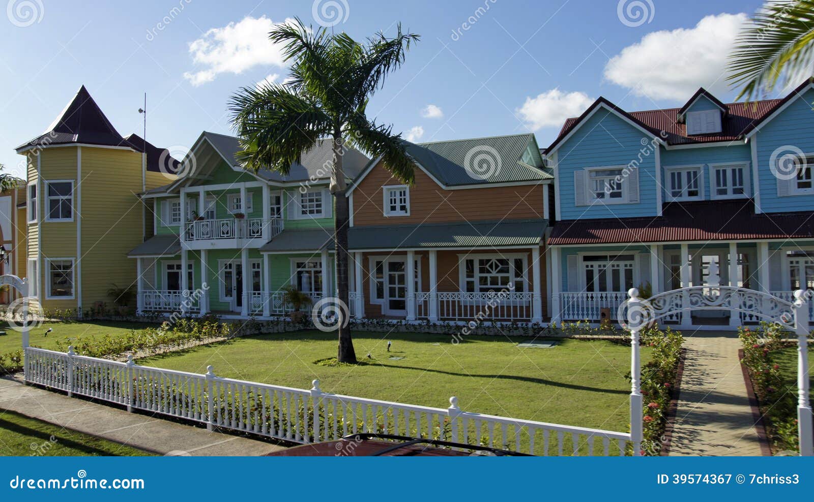 Samana village stock image. Image of dominican, tourism - 39574367