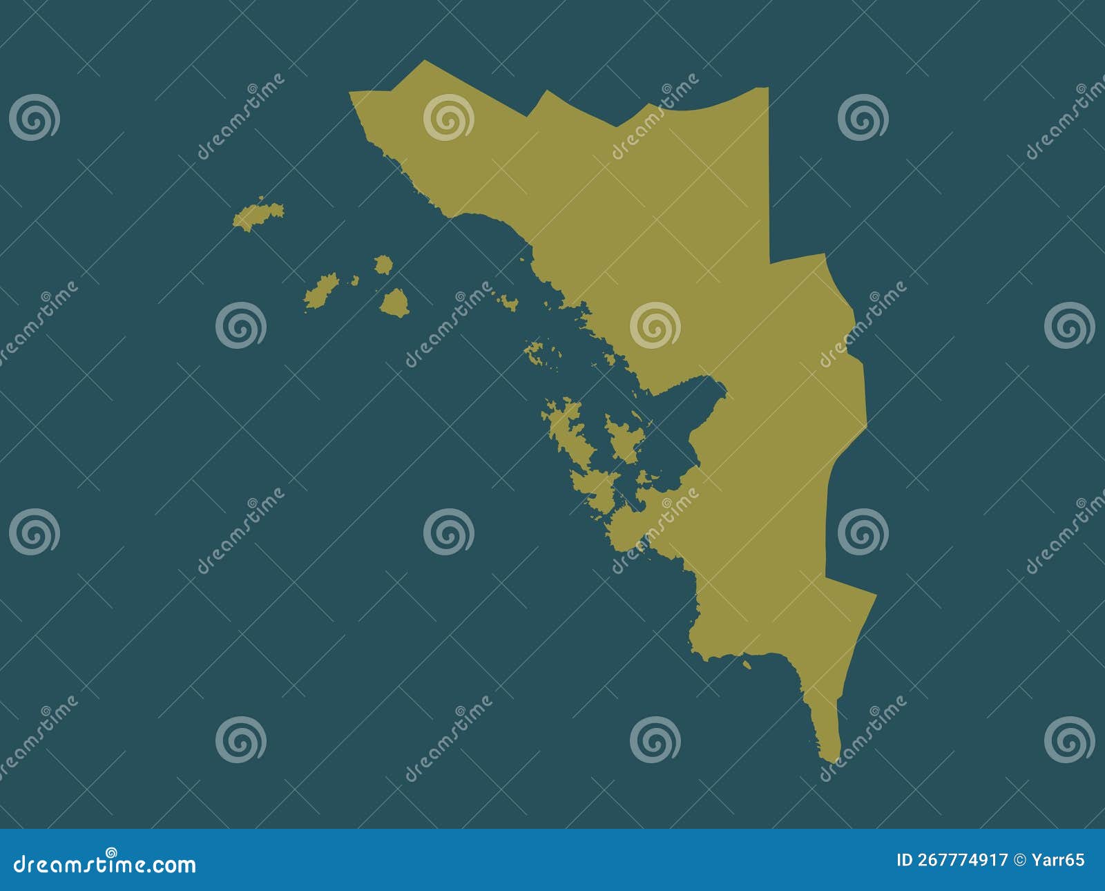 Samar, Philippines. Solid. No Legend Stock Illustration - Illustration ...