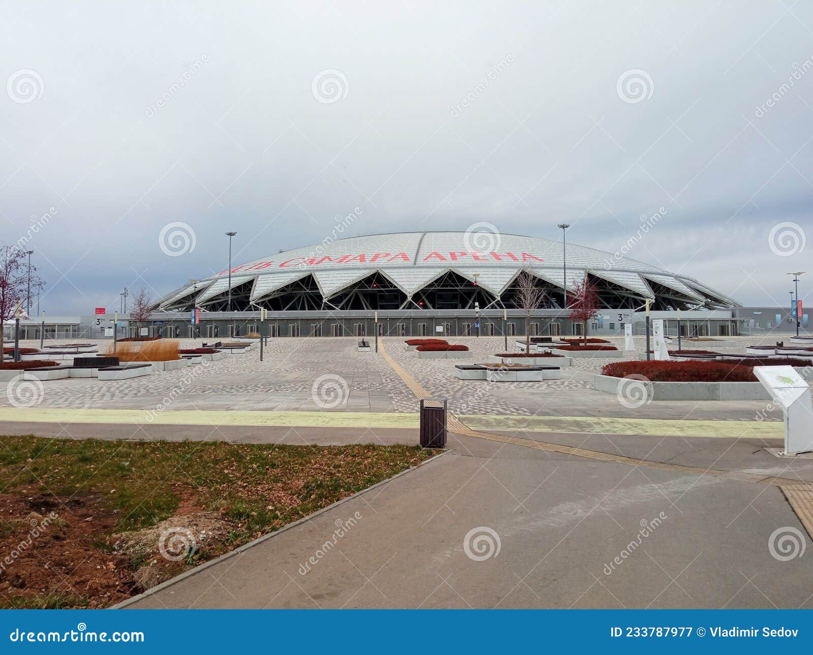 Samara Arena stadium editorial photography. Image of walkway - 233787977