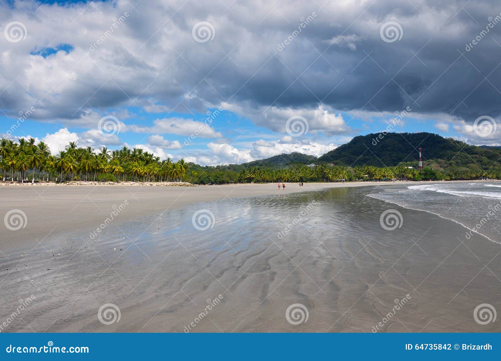 Samara Beach, Nicoya Peninsula, Costa Rica Stock Photo - Image of white ...