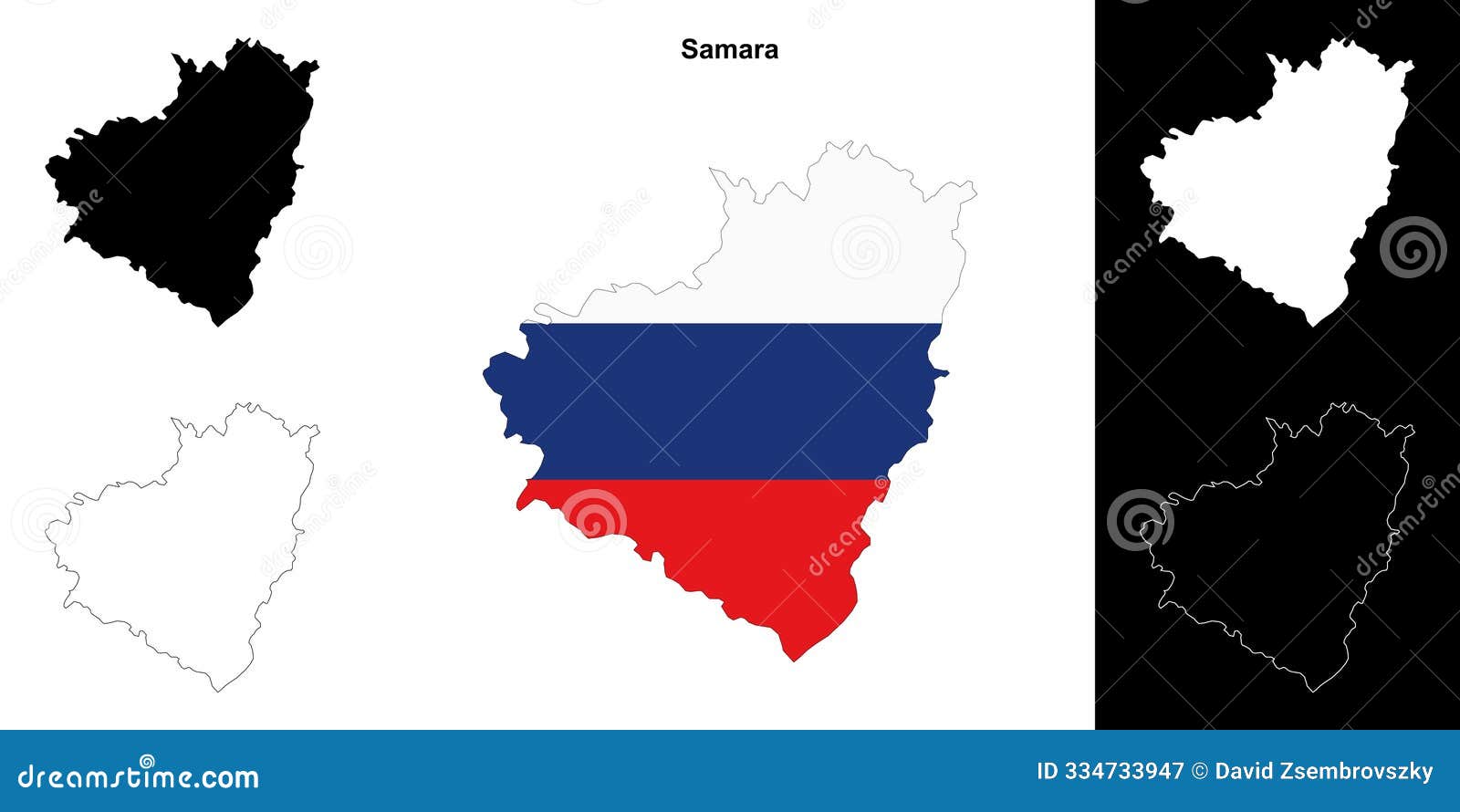 Samara outline map stock vector. Illustration of tourism - 334733947