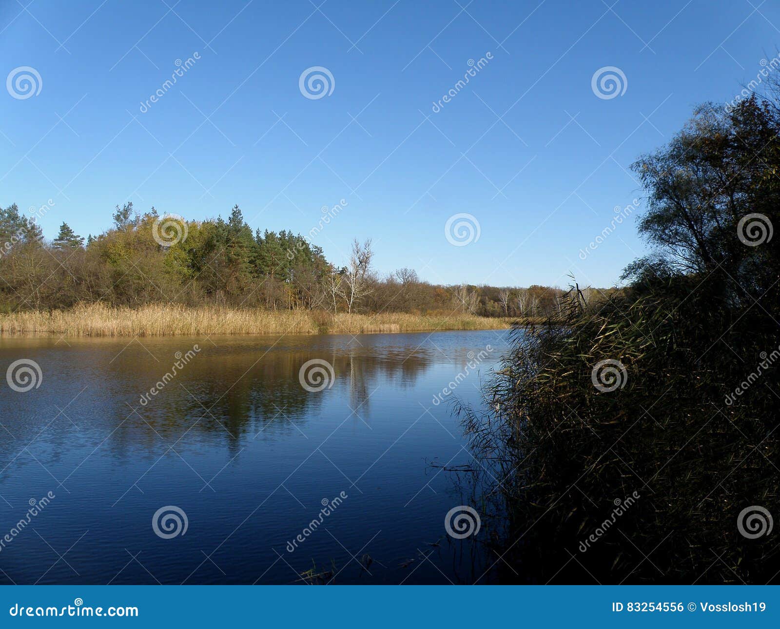 Samara River. stock photo. Image of deserted, landscape - 83254556
