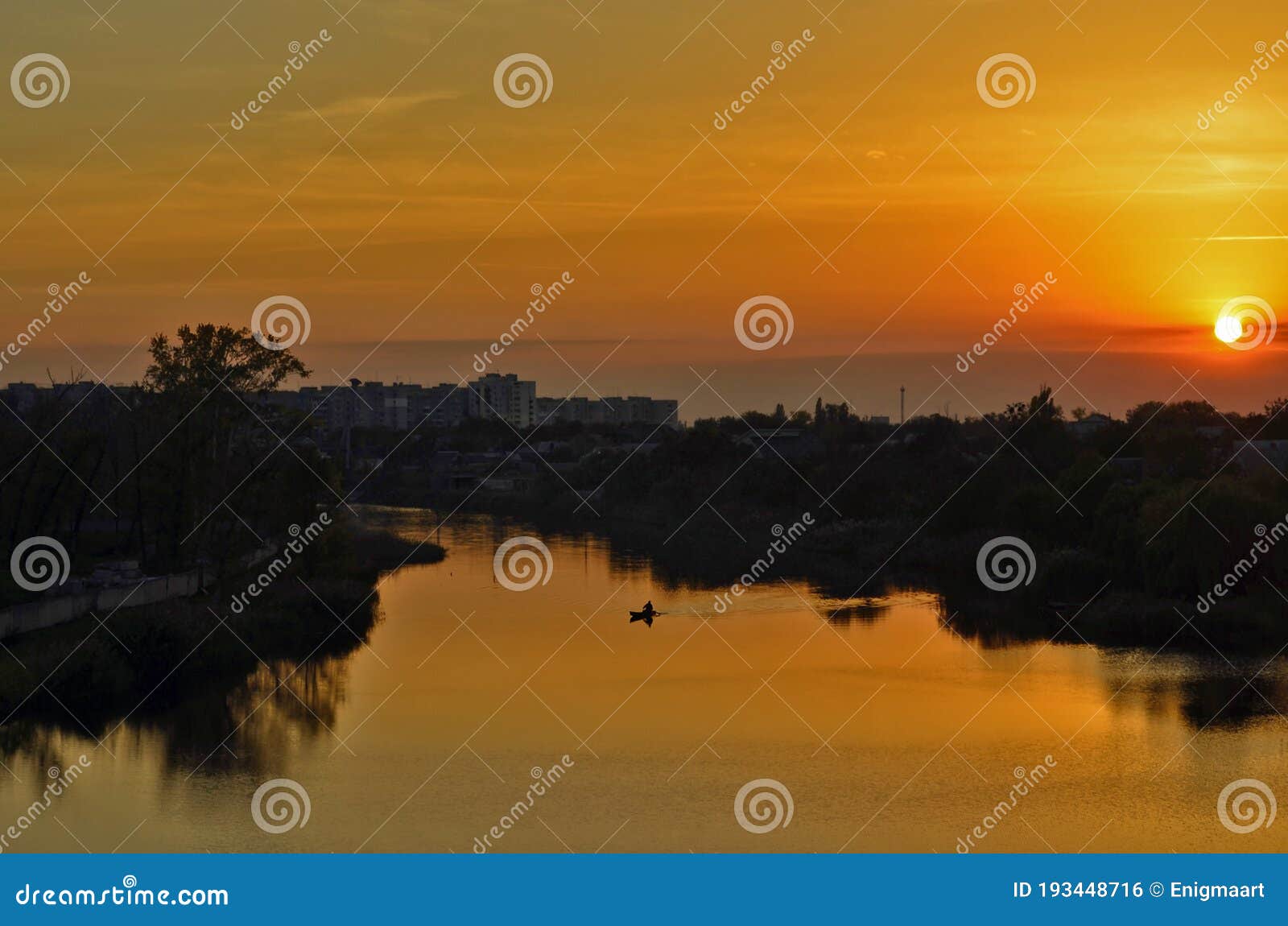 Samara River in Ukraine, the Left Tributary. Stock Photo - Image of ...