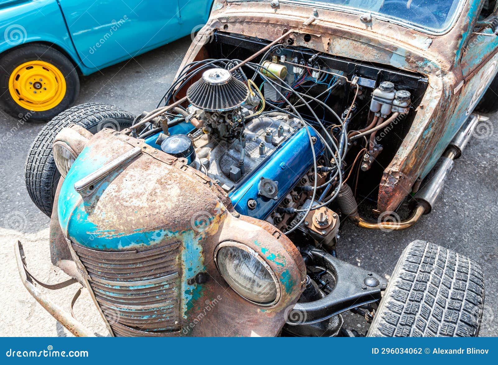 Customized Classic Hot Rod Vehicle with Tuned Engine Editorial ...