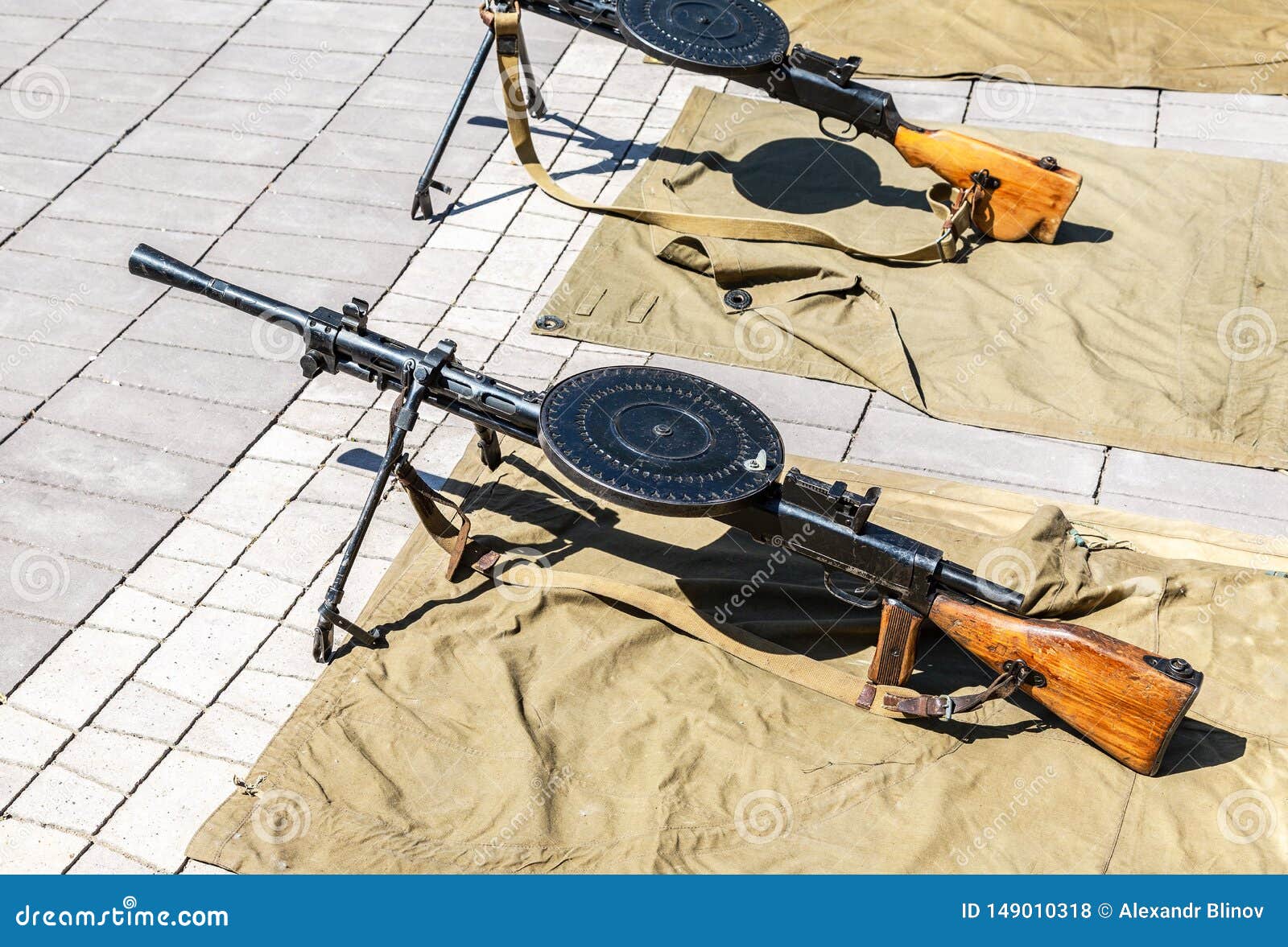 Soviet Degtyarev Light Machine Gun Editorial Stock Photo - Image of ...