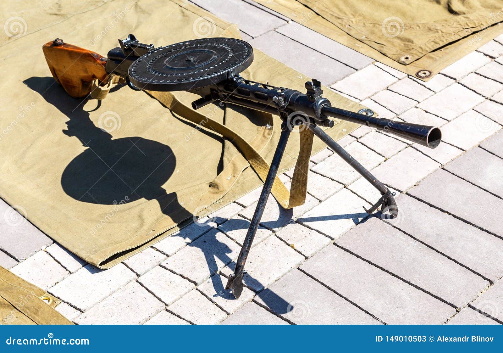 Soviet Degtyarev Light Machine Gun Editorial Stock Photo - Image of ...
