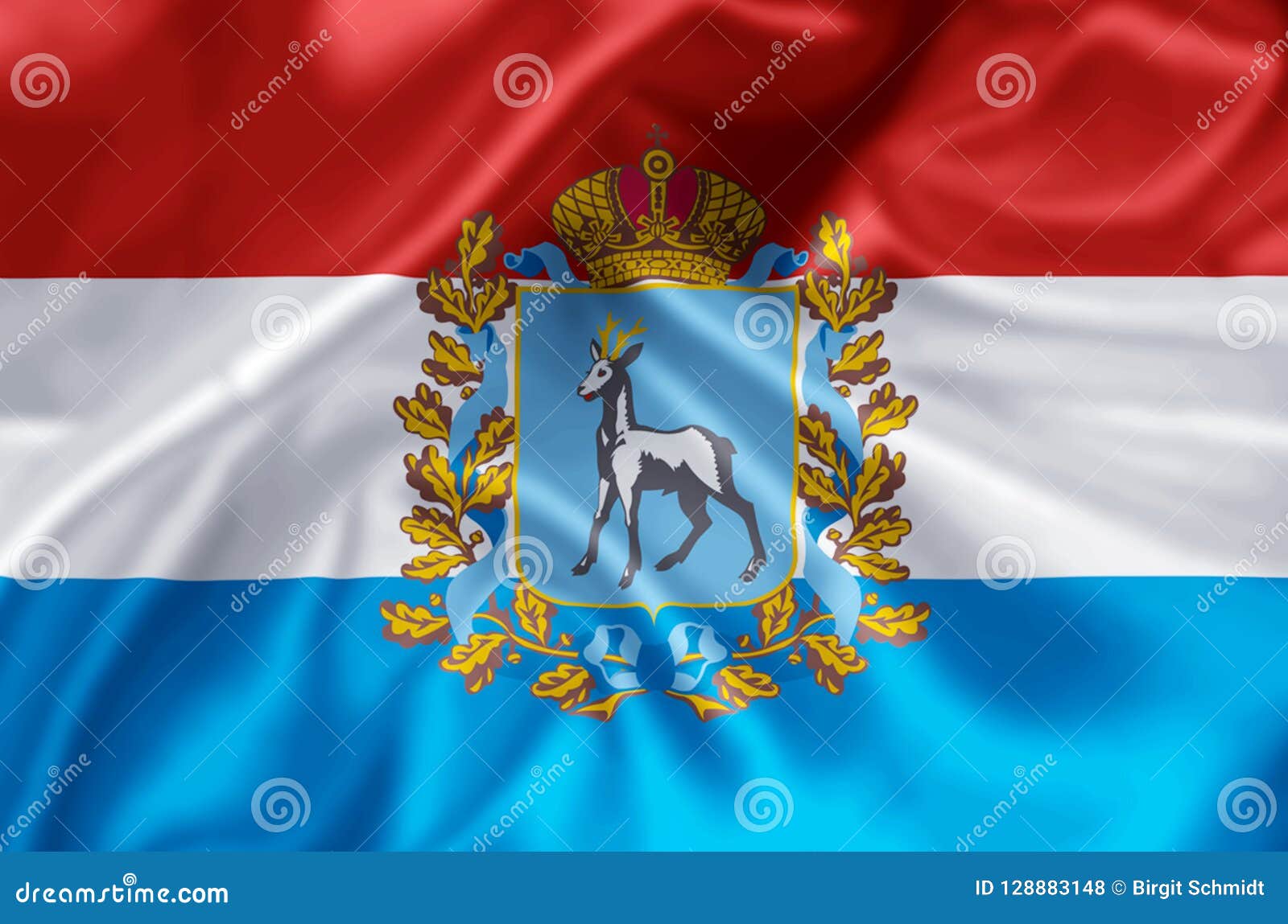 Samara flag illustration stock illustration. Illustration of background ...