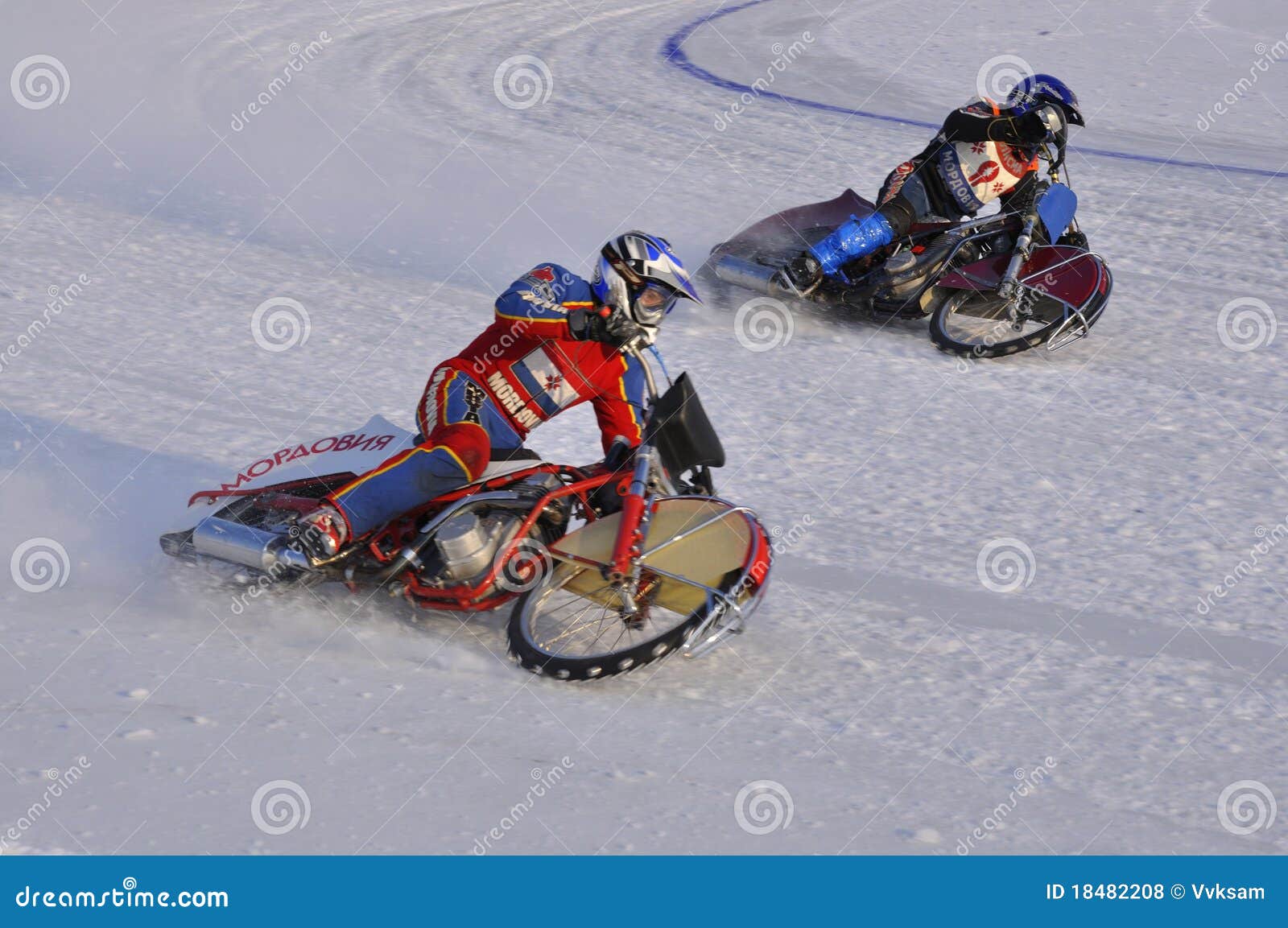 A Group Of Racers On Karts Are Approaching The Finish Line In An Active ...