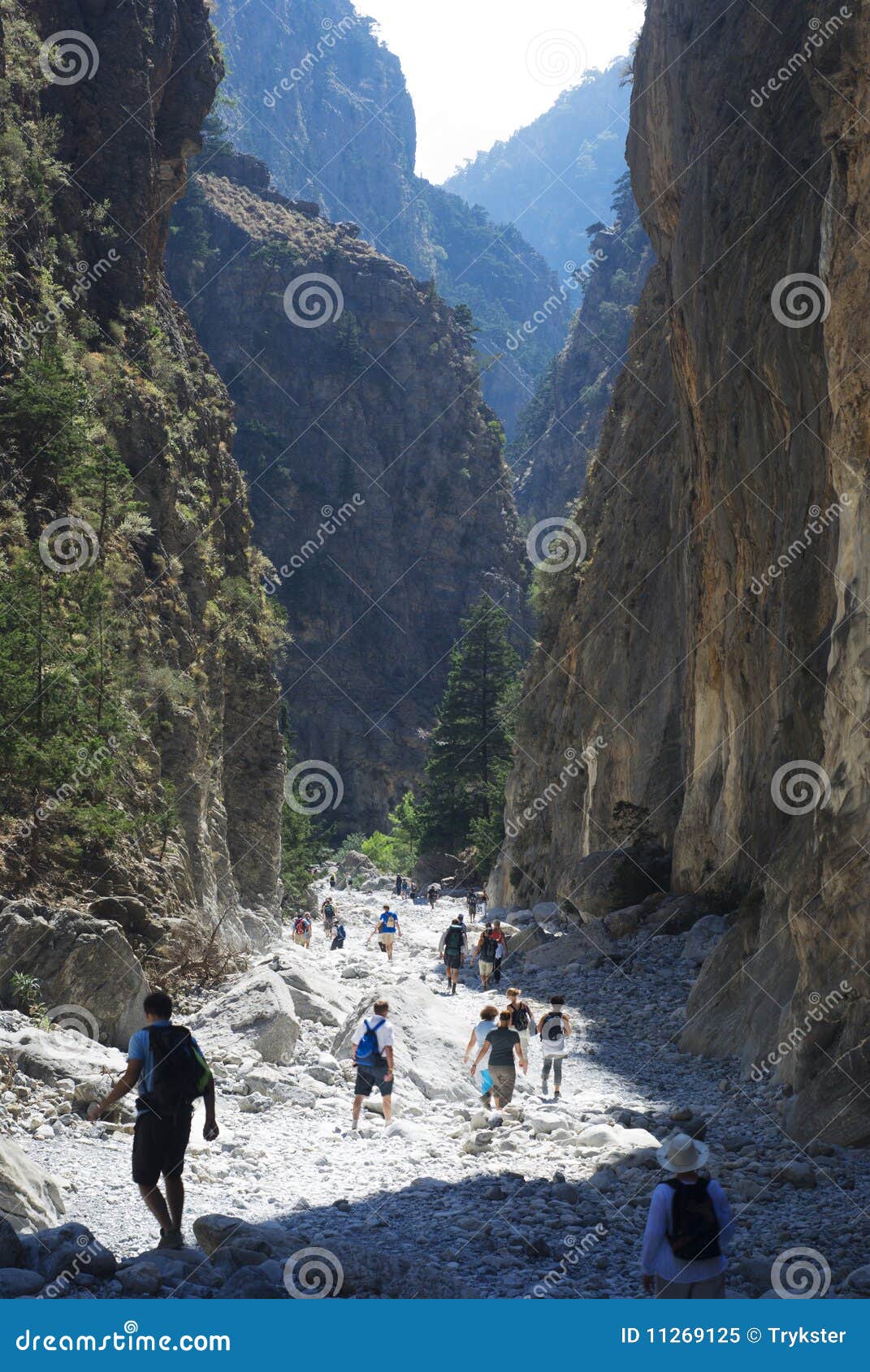 Samaria Gorge. Crete, Greece Stock Image - Image of rocks, hiking: 11269125