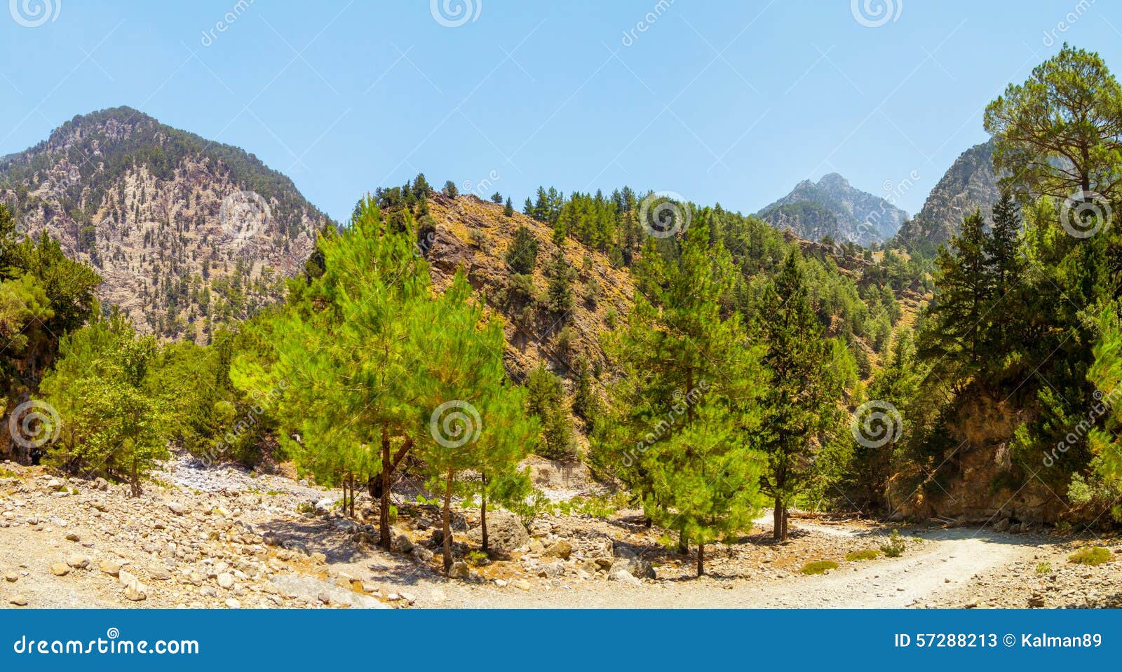Samaria Gorge, Crete, Greece Stock Image - Image of scenic, mountain ...