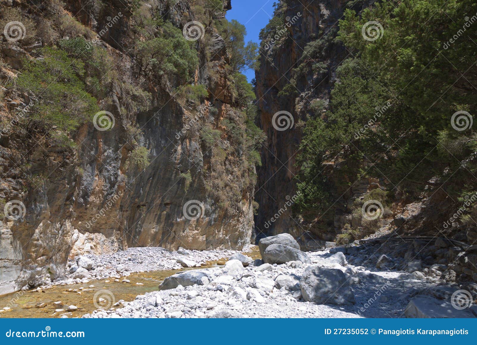 Samaria Gorge at Crete Island Stock Photo - Image of hiking, krete ...
