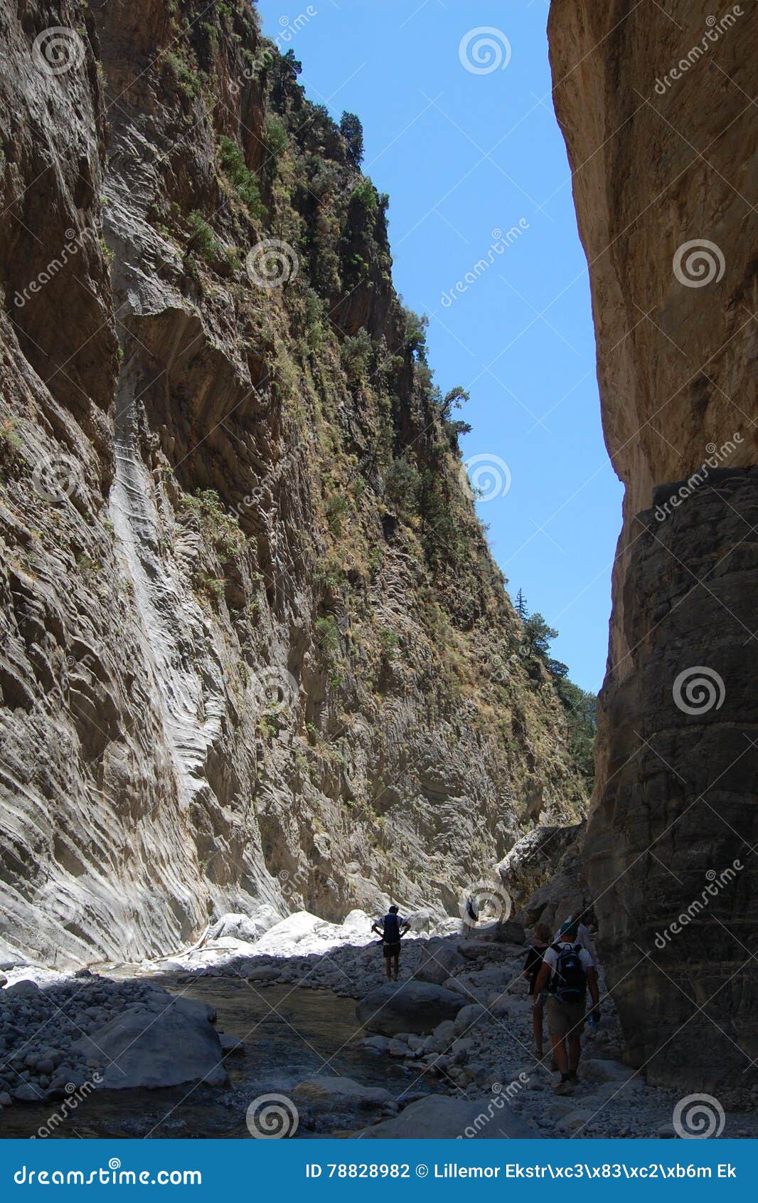 Samaria gorge stock photo. Image of mountain, walking - 78828982