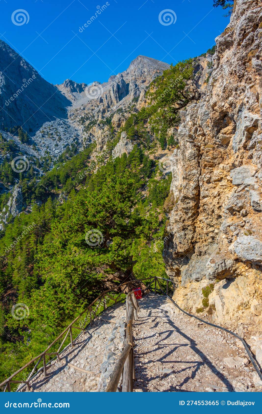 Samaria Gorge at Greek Island Crete Stock Image - Image of wildlife ...