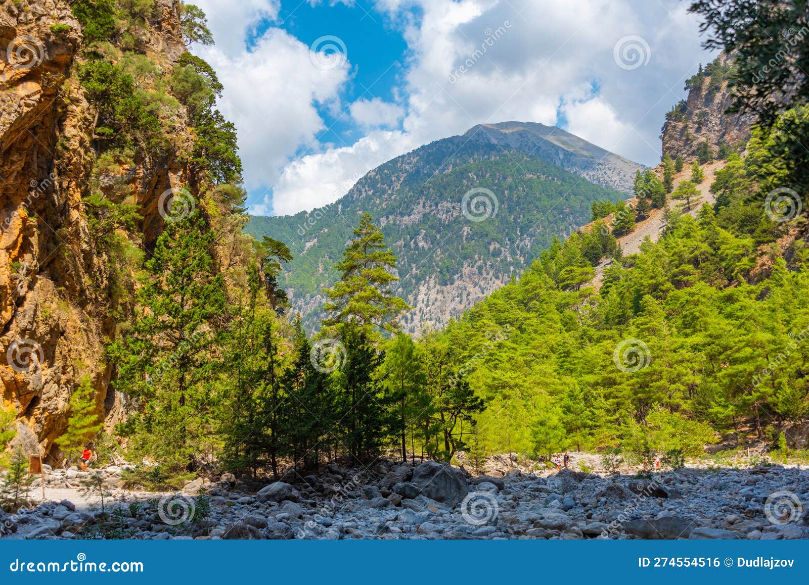 Samaria Gorge at Greek Island Crete Stock Photo - Image of aegean ...