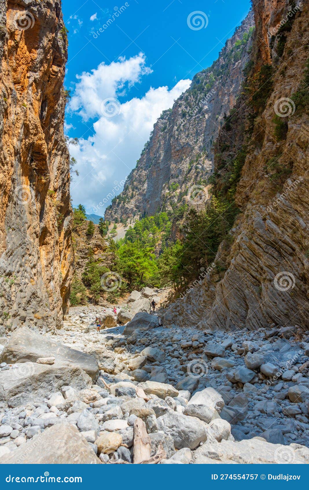 Samaria Gorge at Greek Island Crete Stock Image - Image of landscape ...