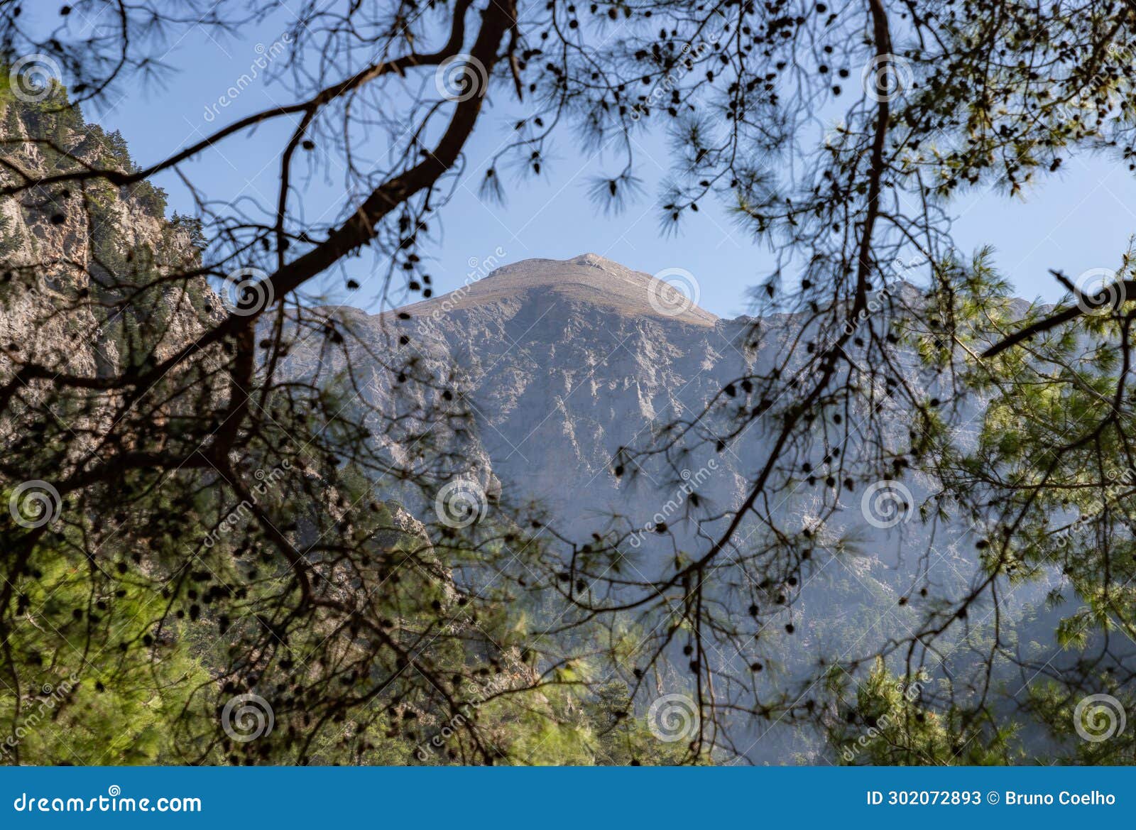 Samaria Gorge Landscape stock image. Image of rugged - 302072893