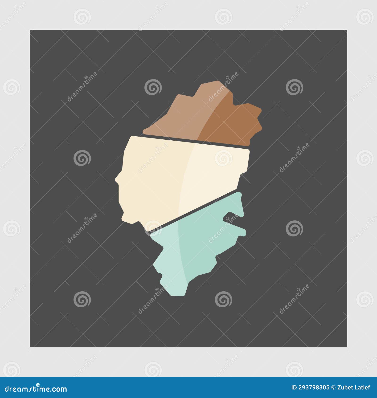 Map Of Samarinda Design Template Vector Illustration | CartoonDealer ...