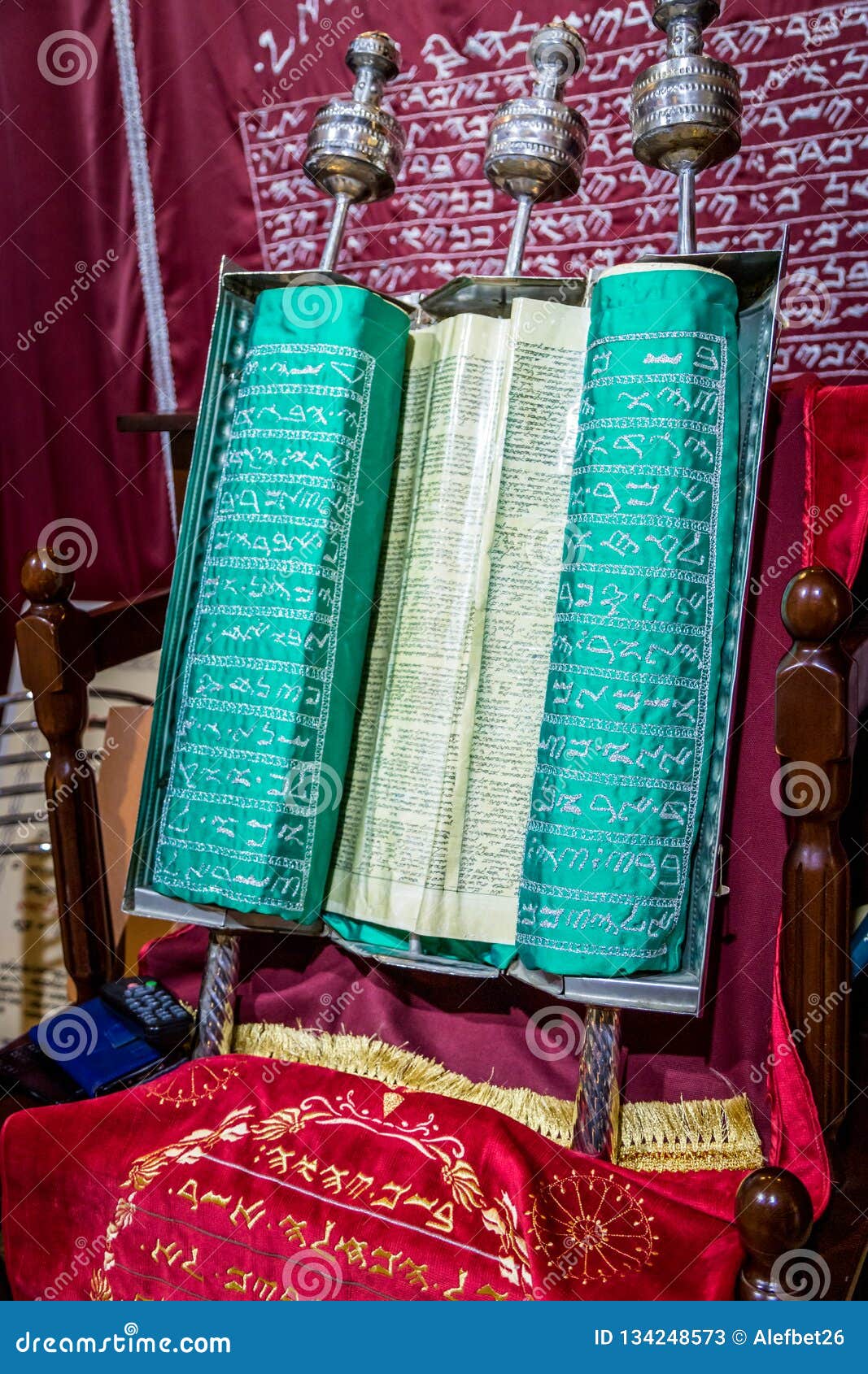 Samaritan Torah Written in Samaritan Hebrew Editorial Stock Photo ...