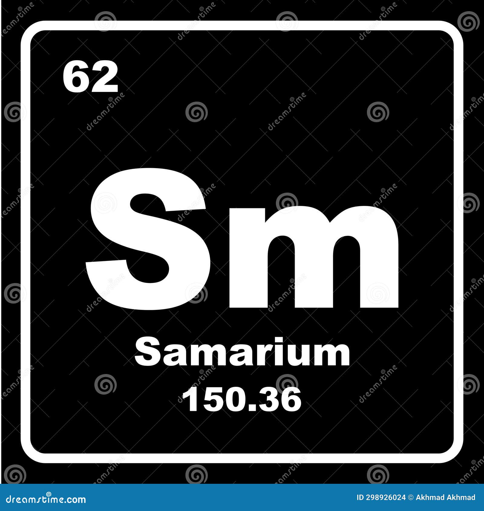 Samarium icon stock illustration. Illustration of configuration - 298926024
