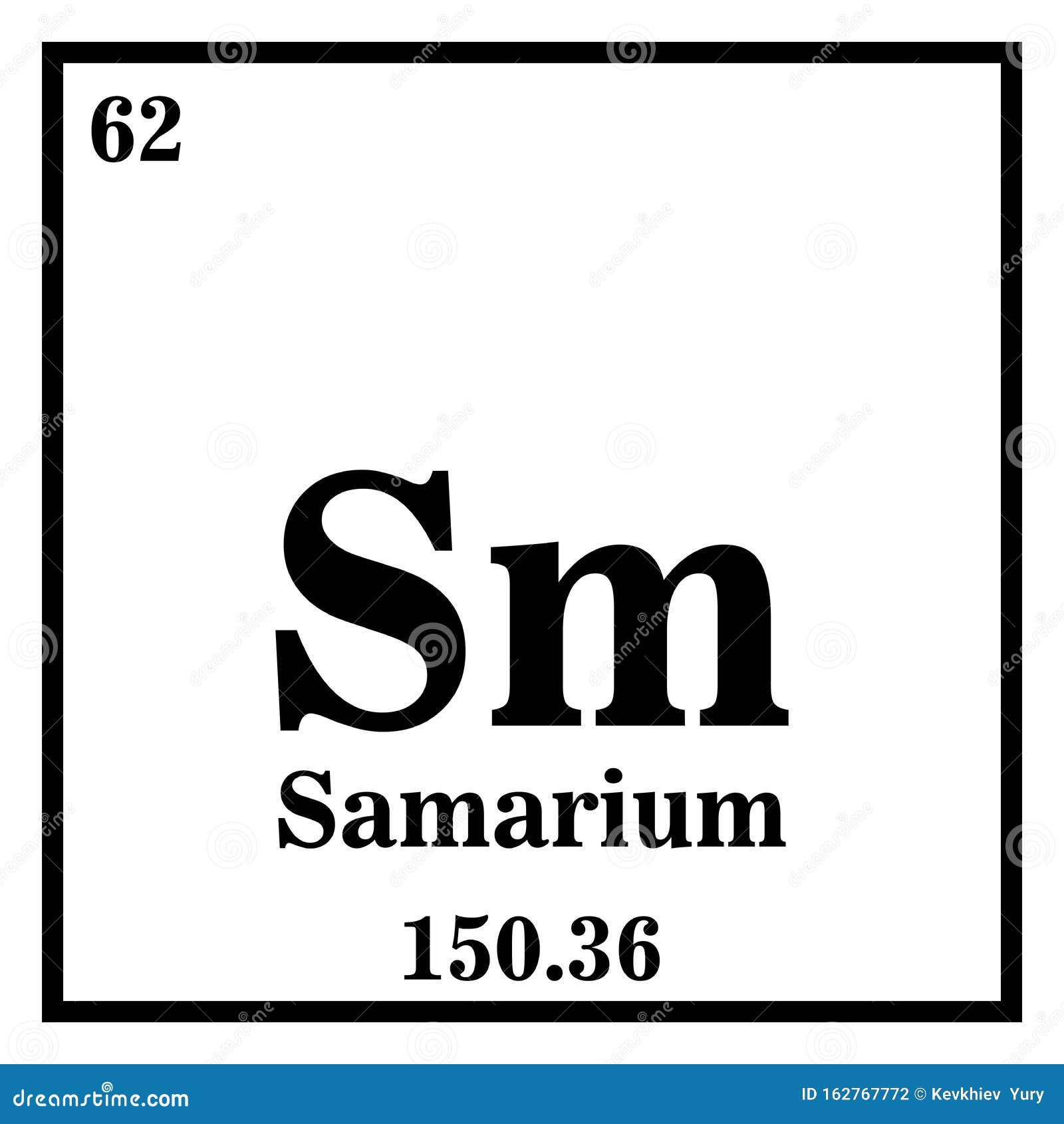 Samarium Periodic Table of the Elements Vector Stock Vector ...
