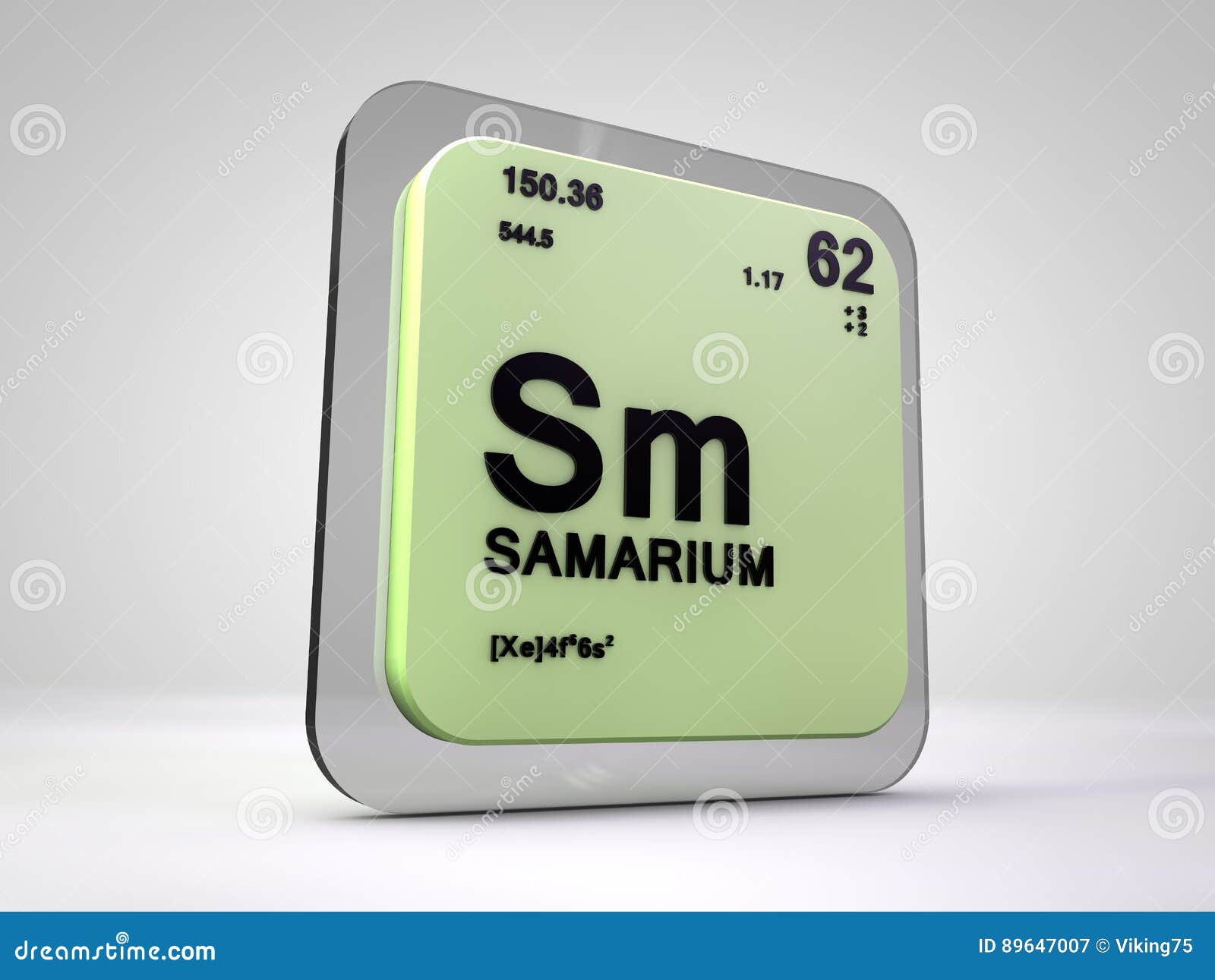 Samarium - Sm - Chemical Element Periodic Table Royalty-Free Stock ...