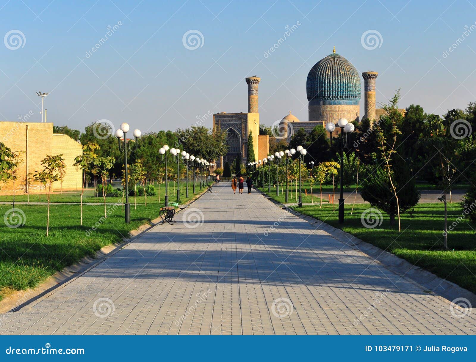 Samarkand: Amazing Architecture Stock Image - Image of beautiful ...