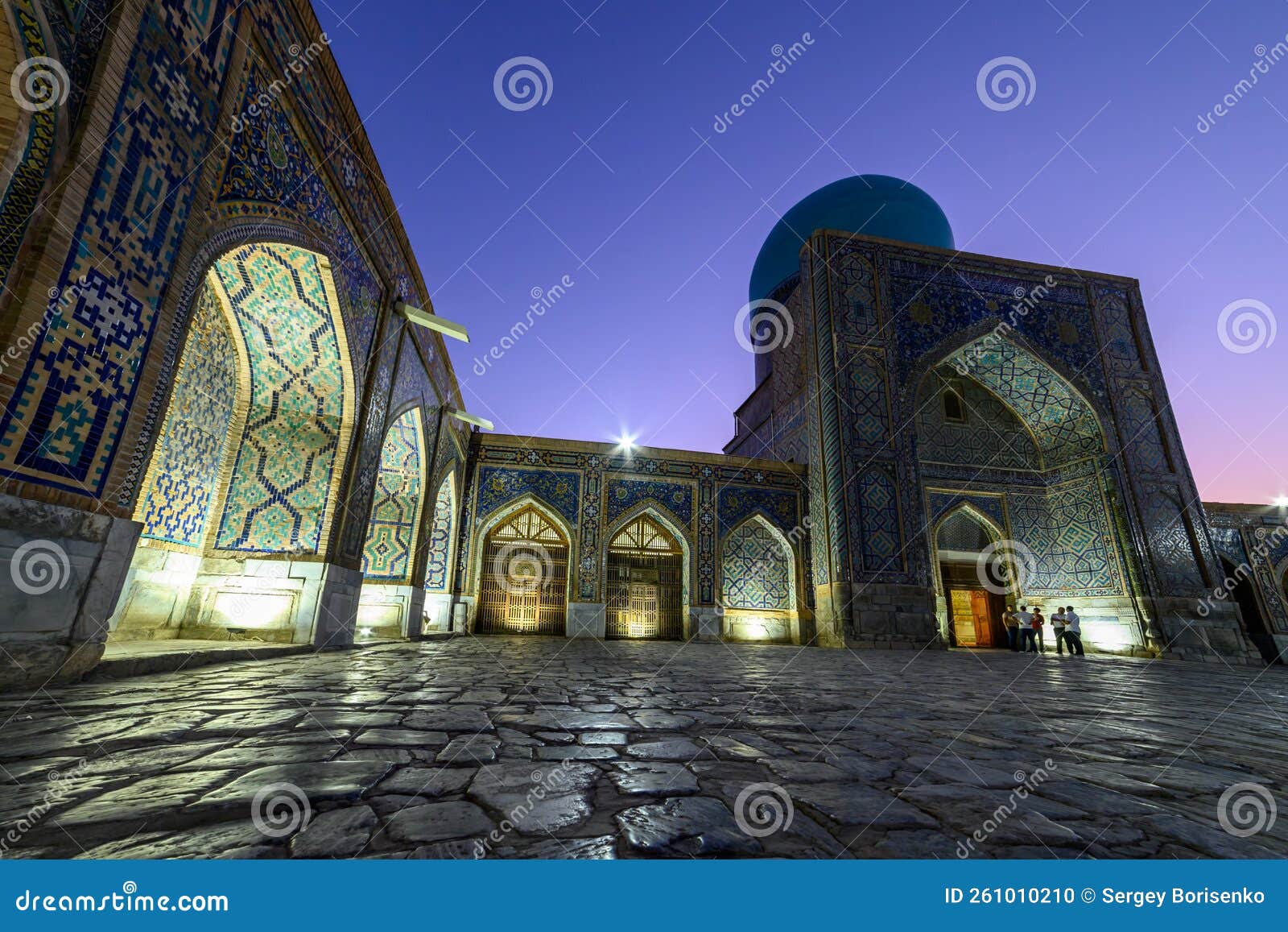 Samarkand in the evening stock photo. Image of ages - 261010210